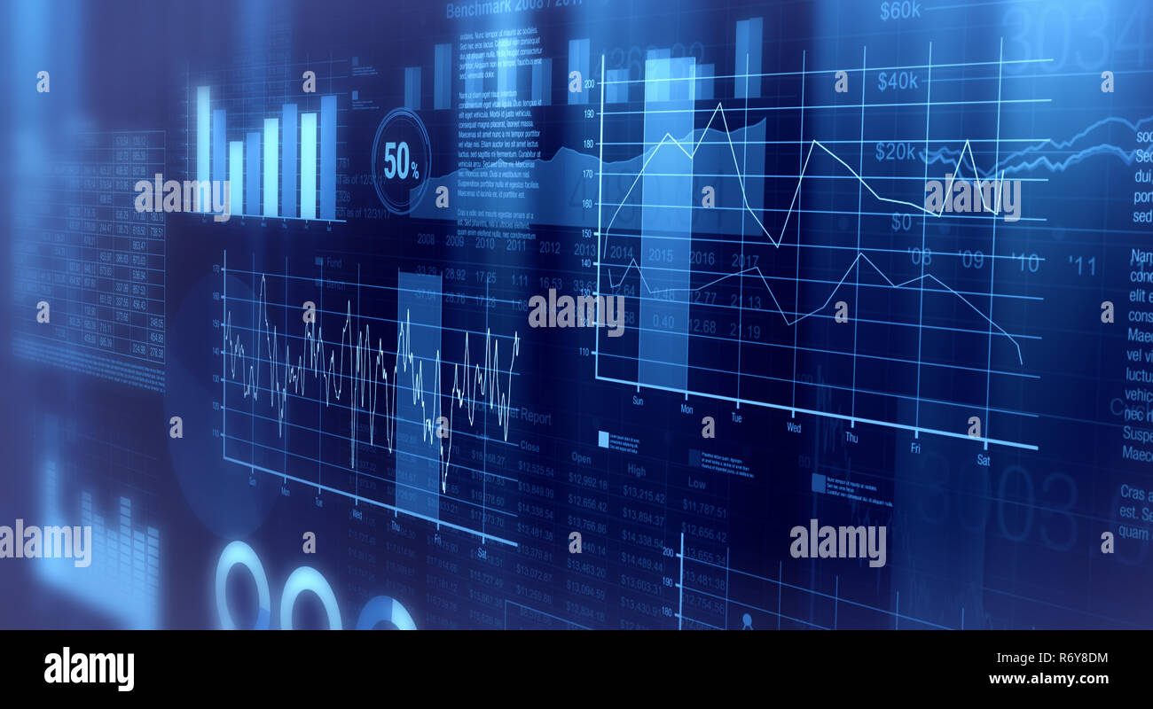 financial graphs background Stock Photo - Alamy