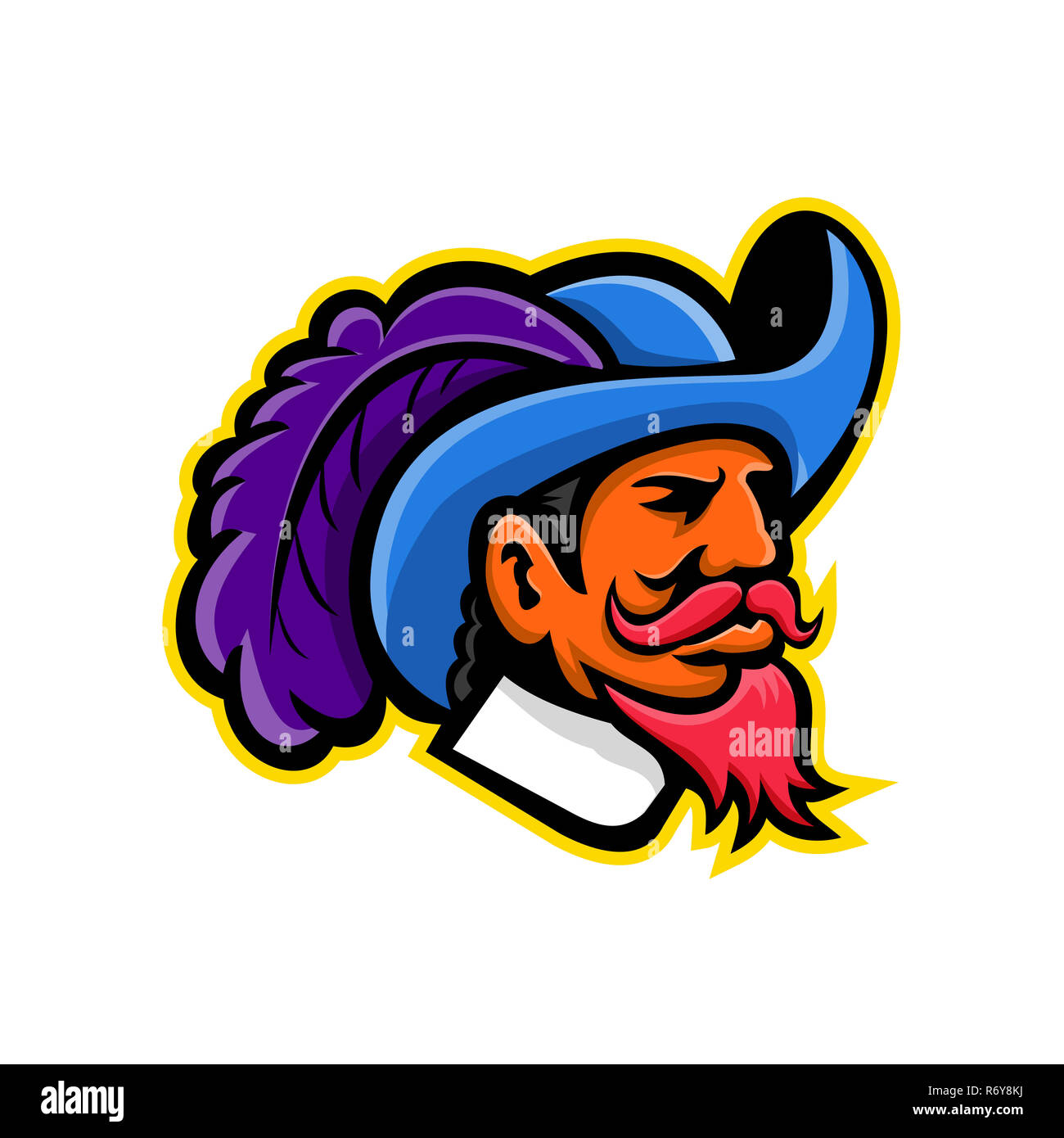 Cavalier hat feather hi-res stock photography and images - Alamy