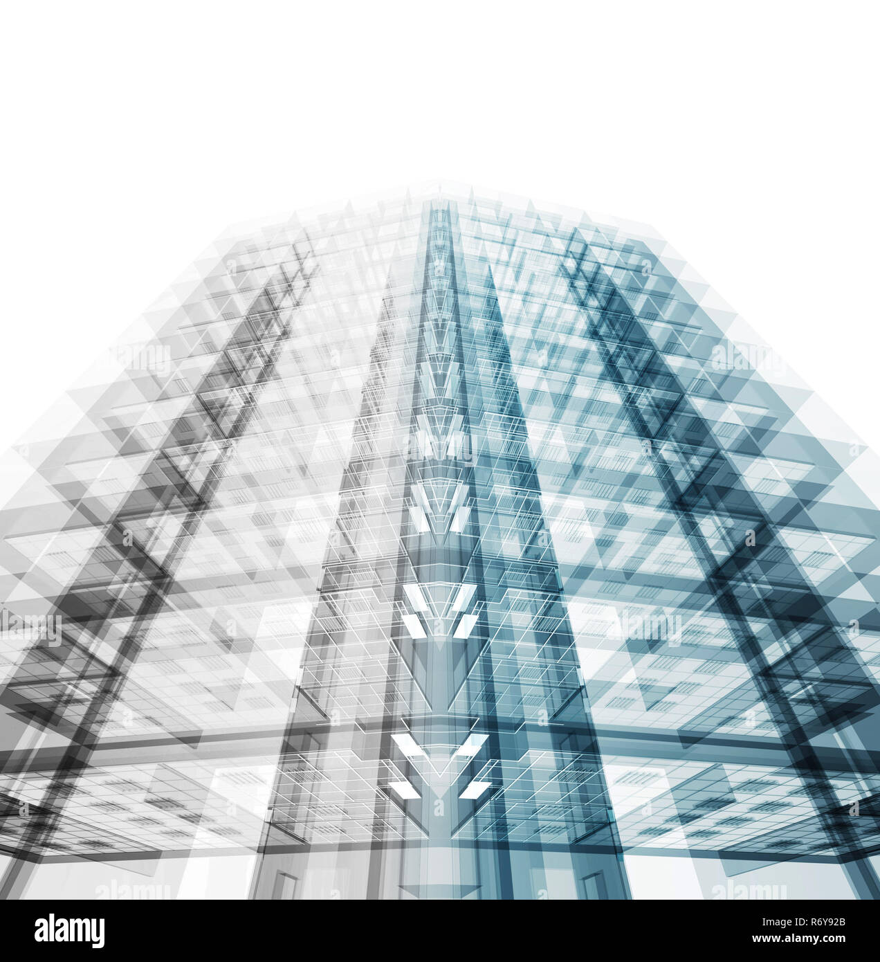 Architecture concept project. 3d rendering Stock Photo - Alamy