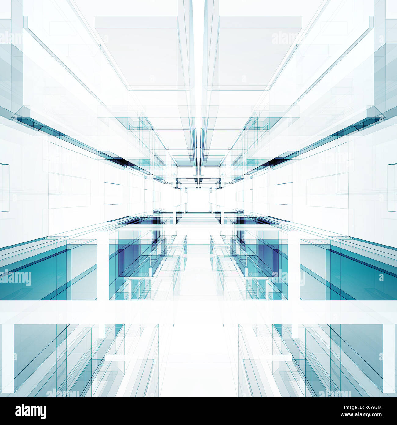 Abstract technology interior. 3d rendering Stock Photo - Alamy