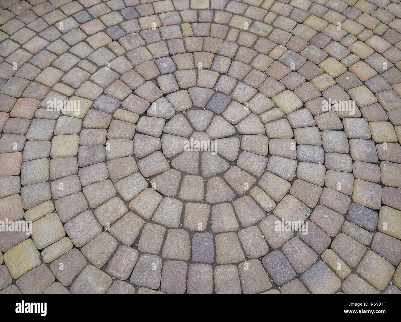 Circle pattern stone block paving hi-res stock photography and images ...