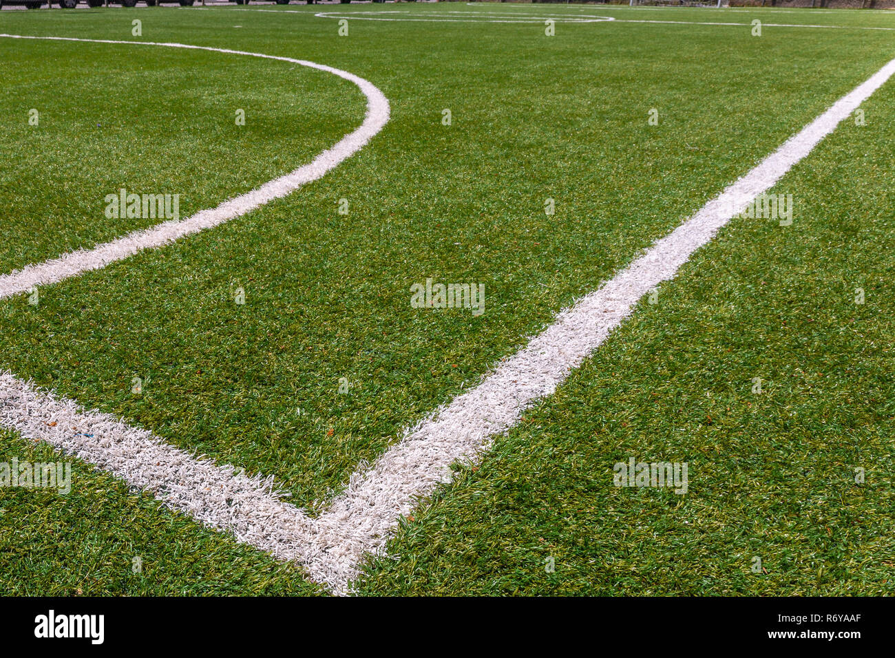 Corner of soccer field Stock Photo - Alamy