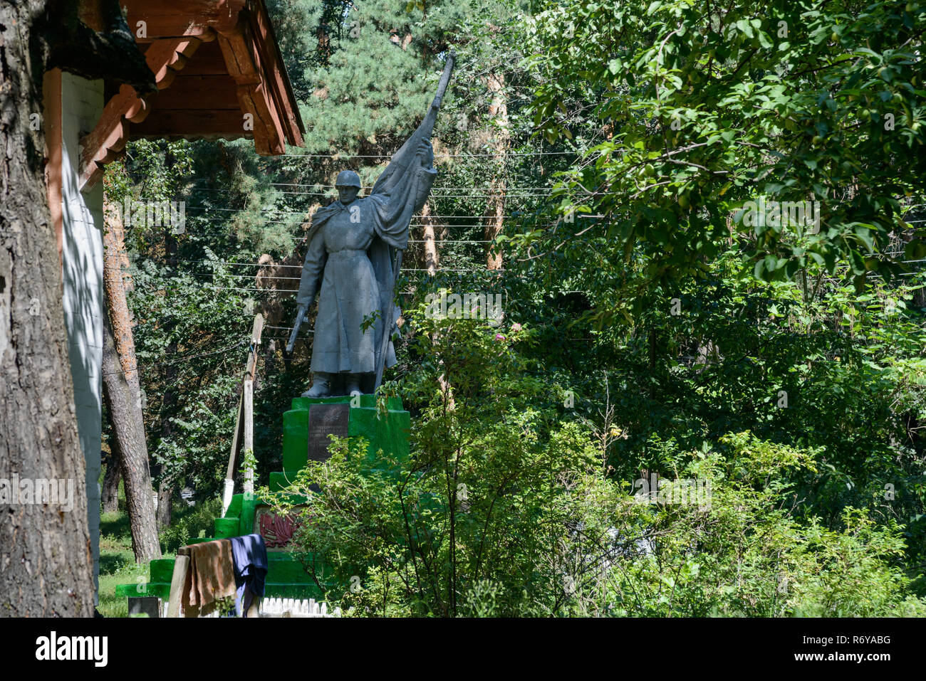 Monument in a forest Stock Photo - Alamy