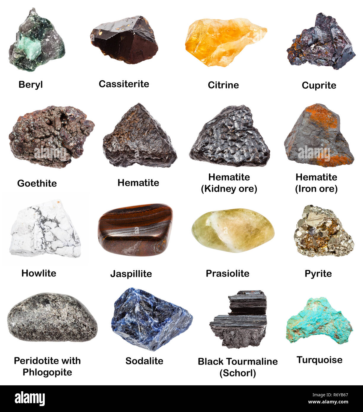 Set Of Various Stones With Names Isolated On White Stock Photo Alamy Set Of Various Stones With Names Isolated On White Stock Photo Alamy