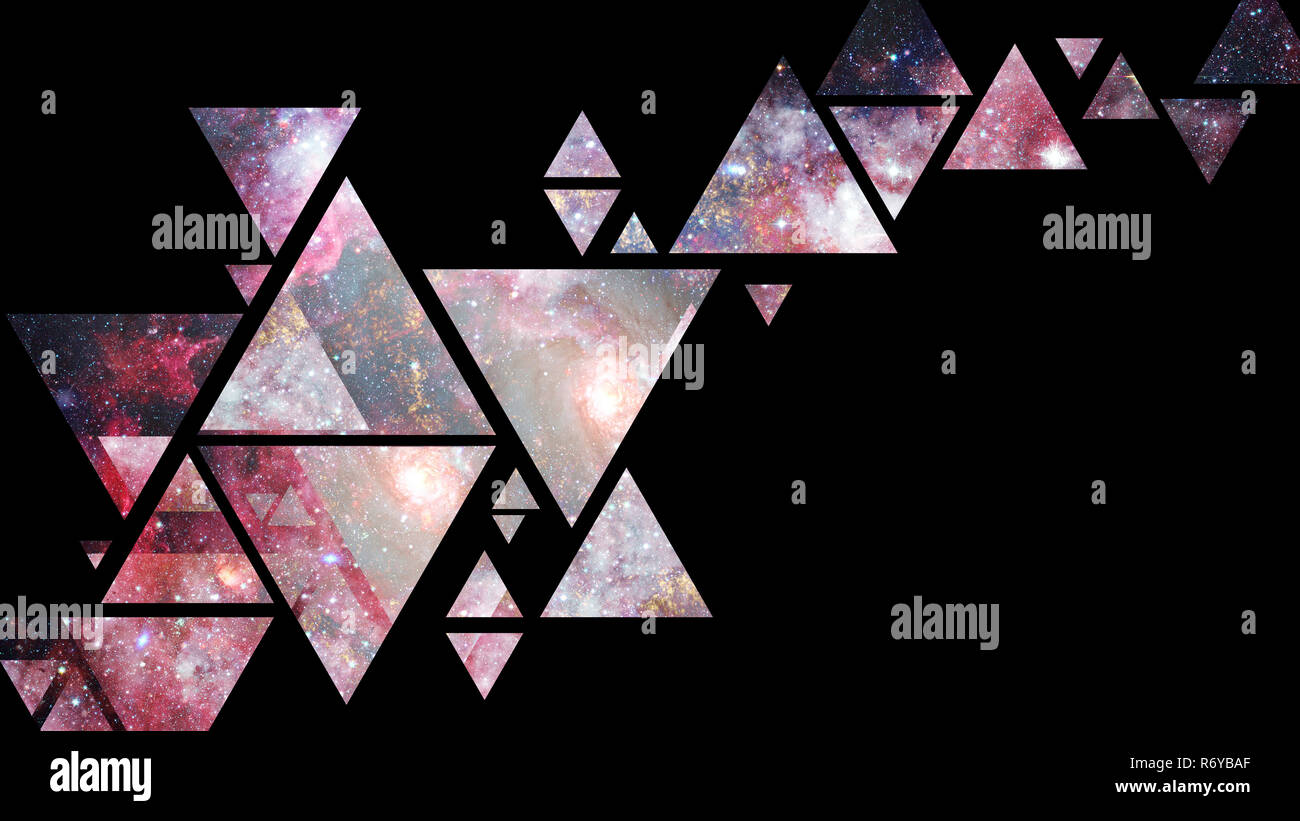 Space and geometry design. Elements of this image furnished by NASA ...