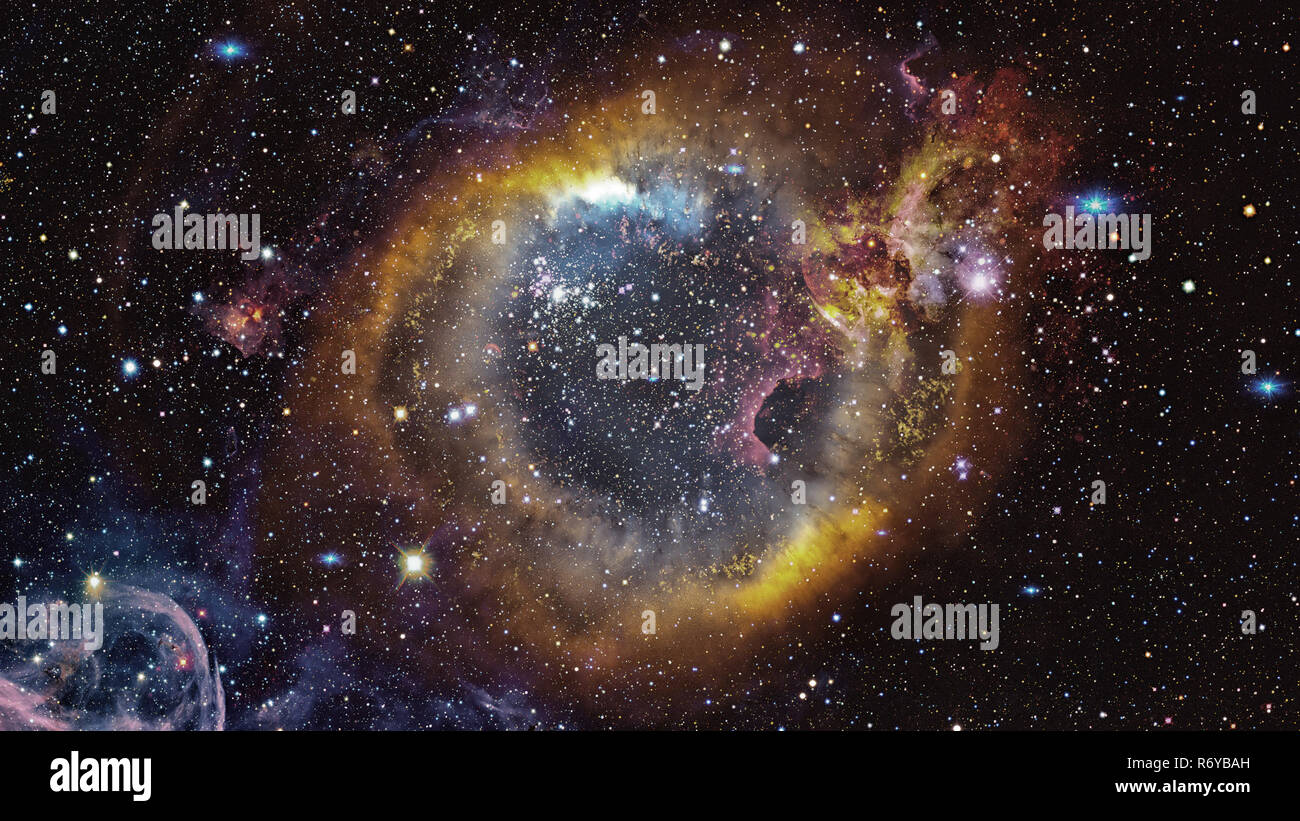 Helix nebula in space elements hi-res stock photography and images - Alamy