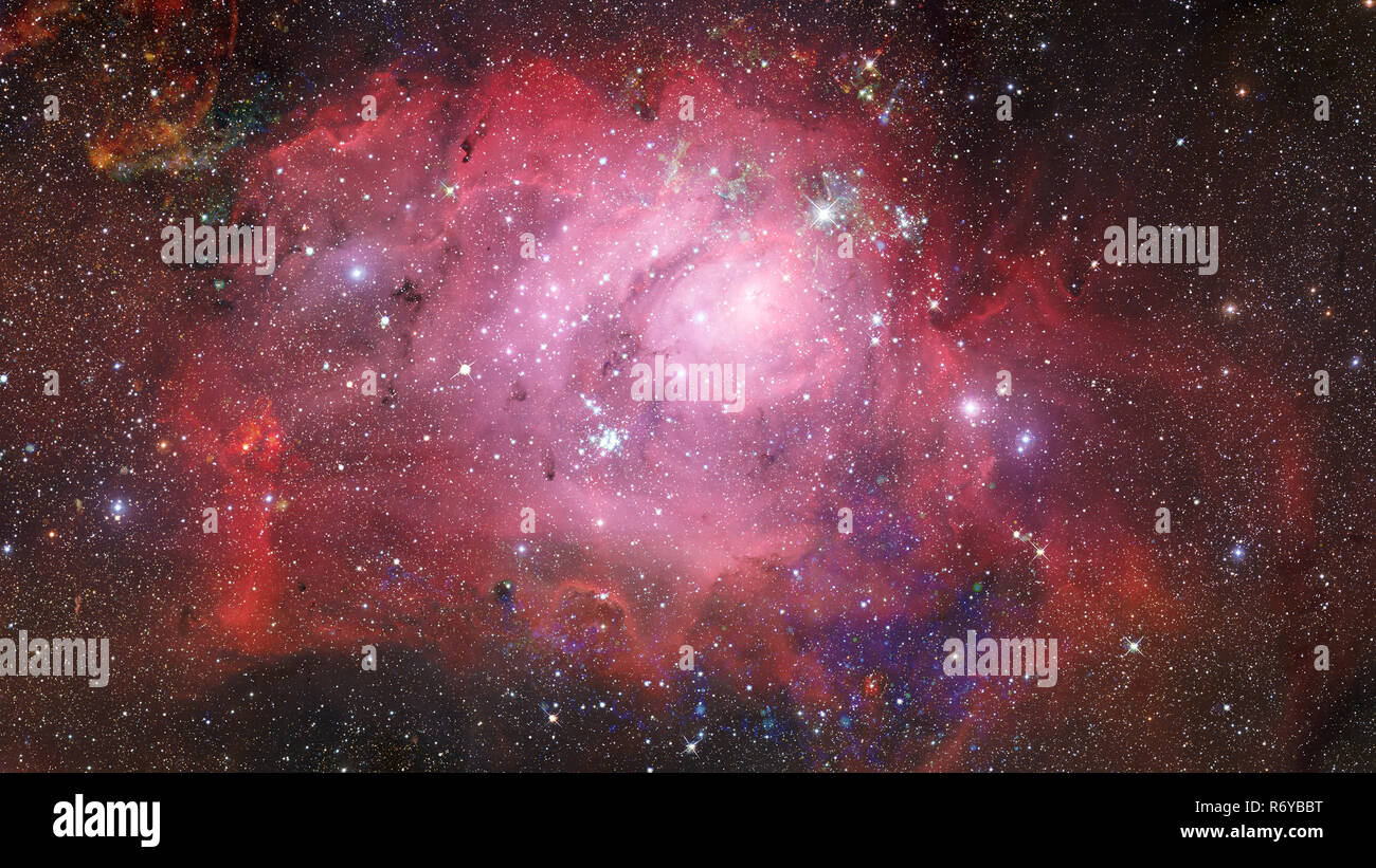 Colorful space nebula. Elements of this image furnished by NASA Stock ...