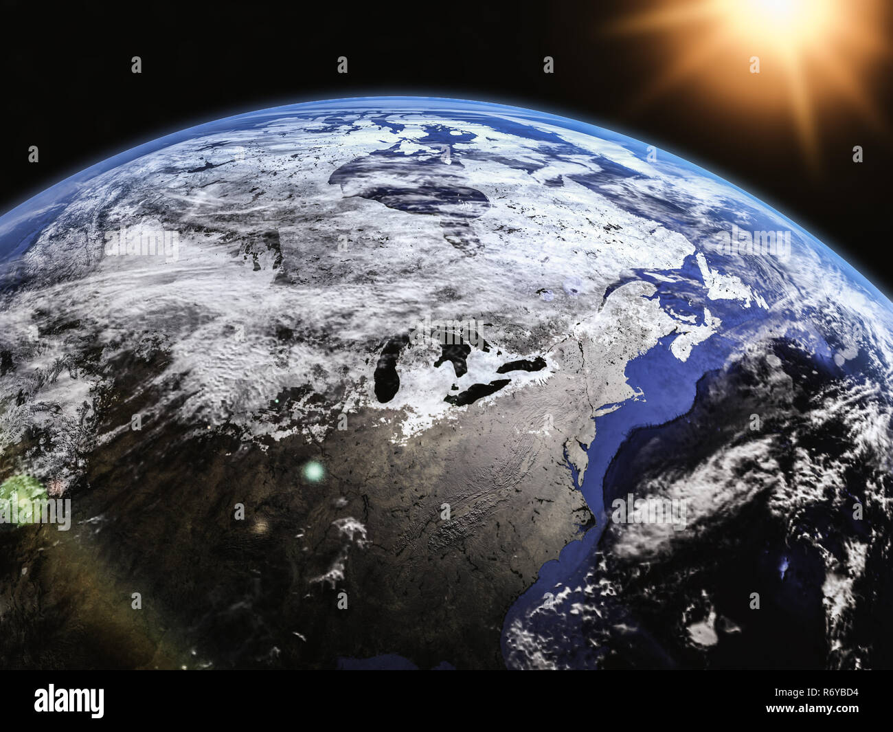 Earth looking planet render atmosphere hi-res stock photography and ...