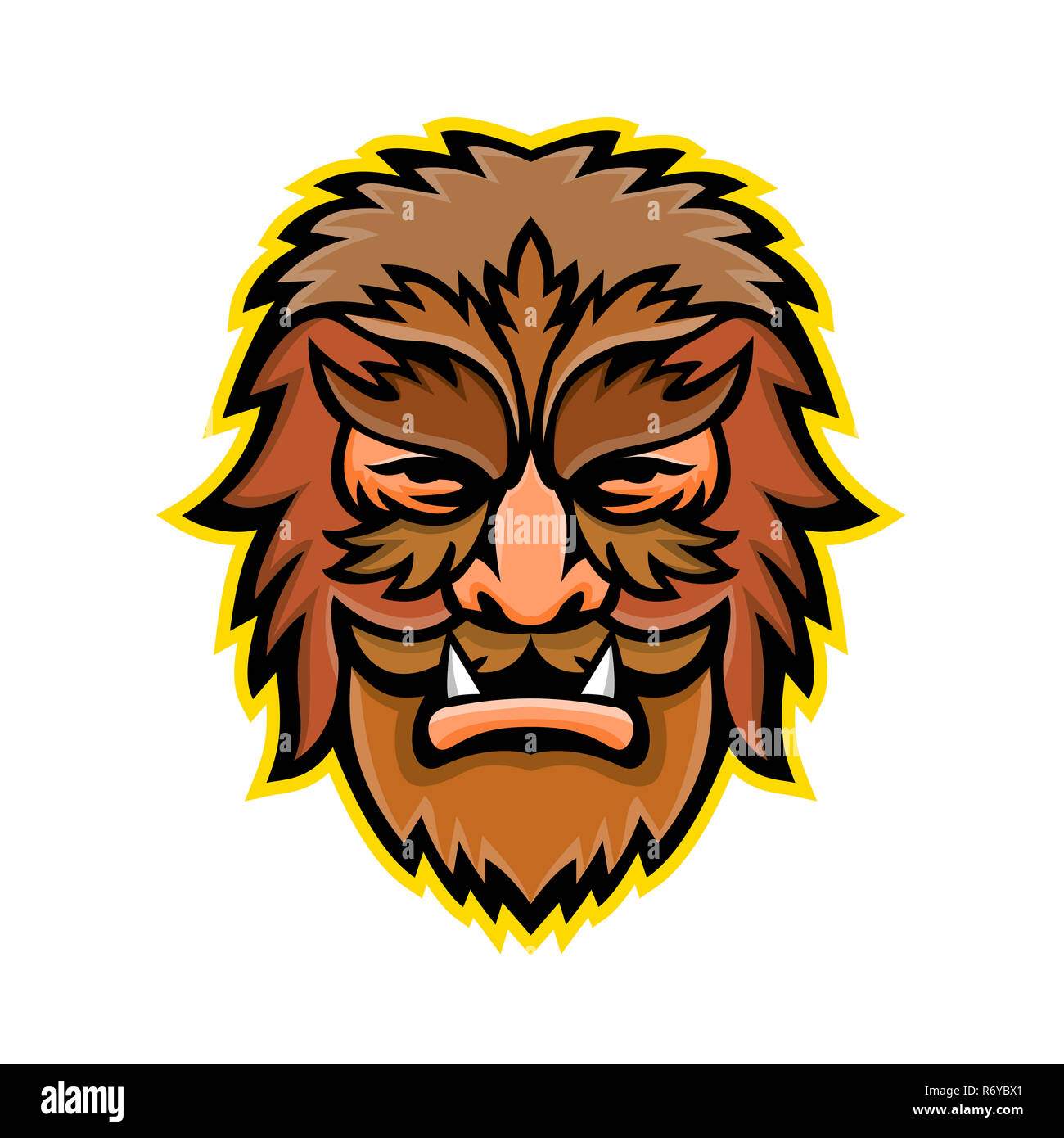 Circus Wolfman or Wolfboy Mascot Stock Photo - Alamy