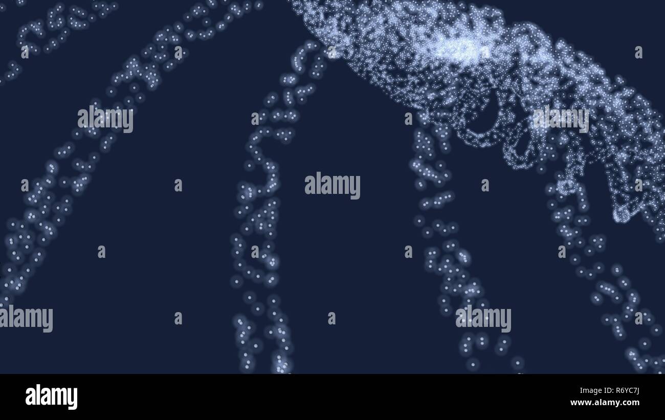 3d illustration of particle shape Stock Photo - Alamy