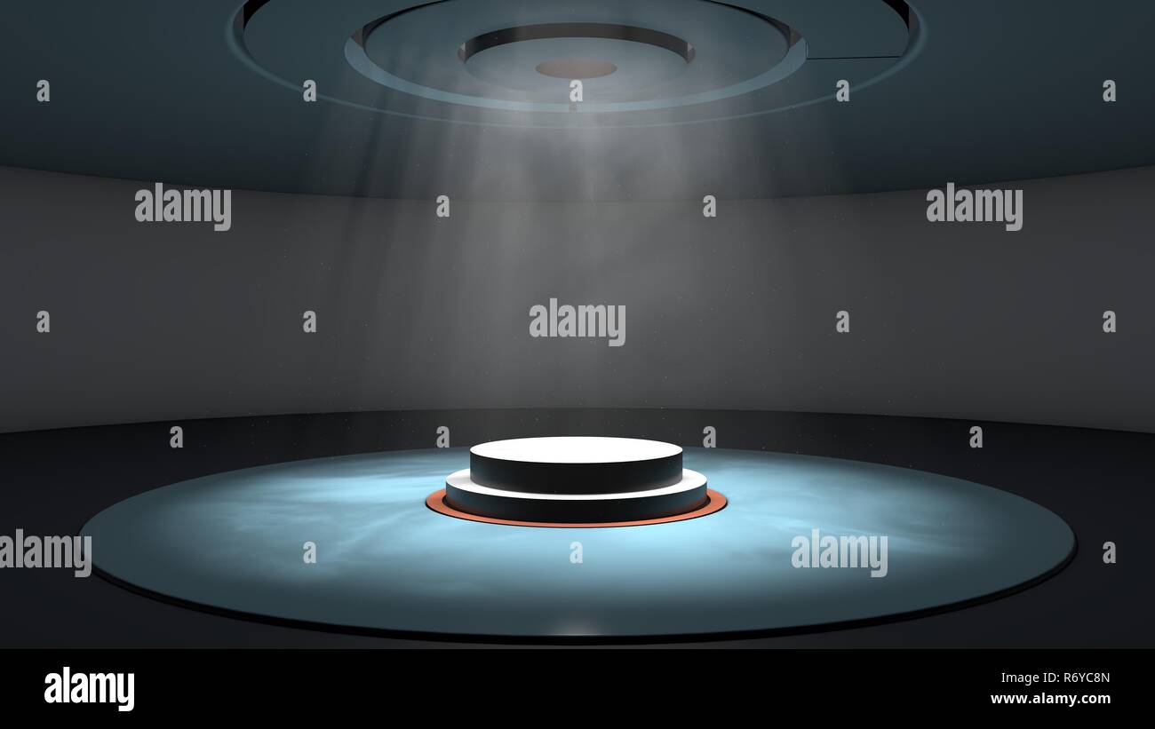 3d illustration of a stage and light Stock Photo - Alamy