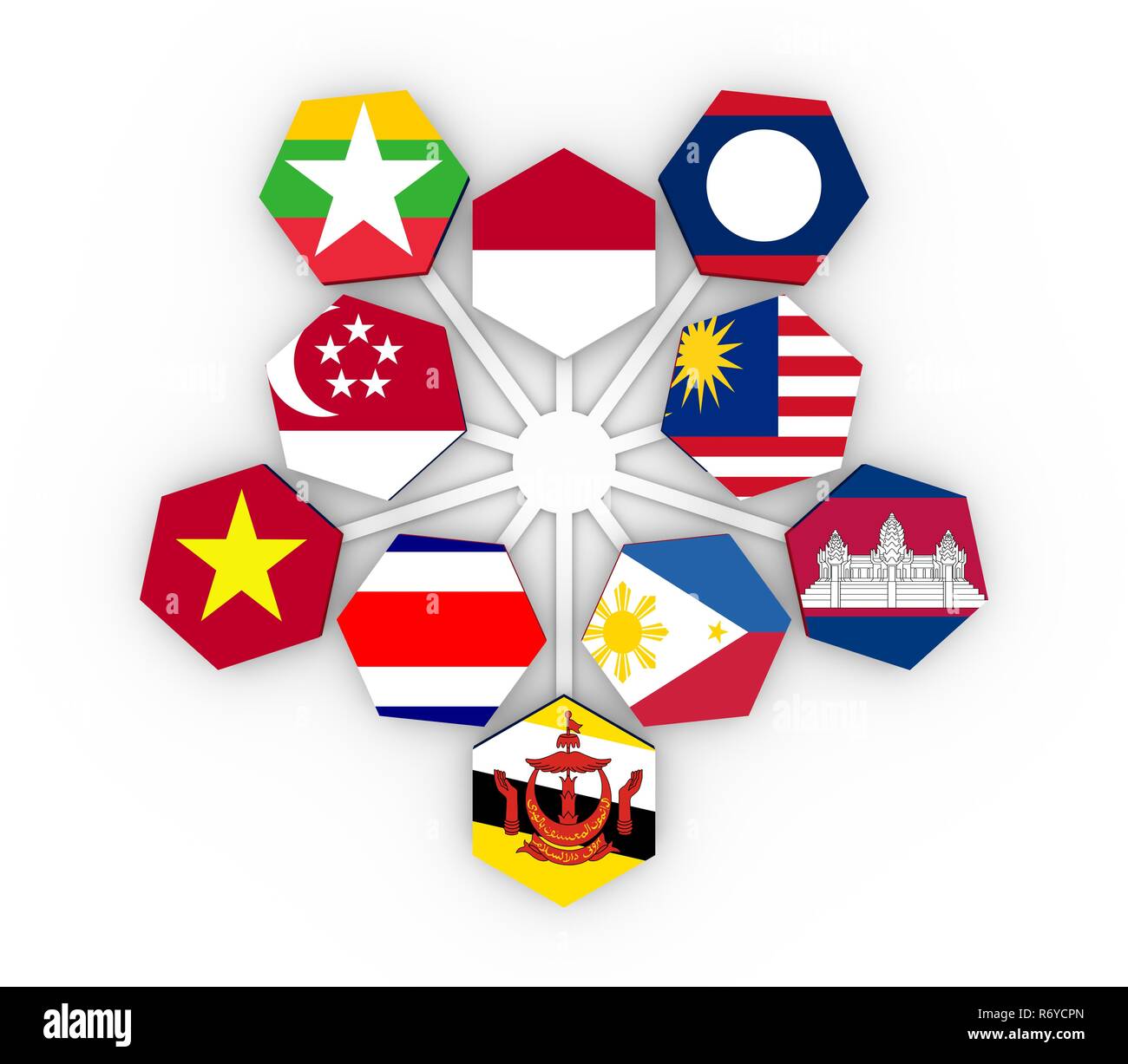 Philippines laos flags 3d hi-res stock photography and images - Alamy