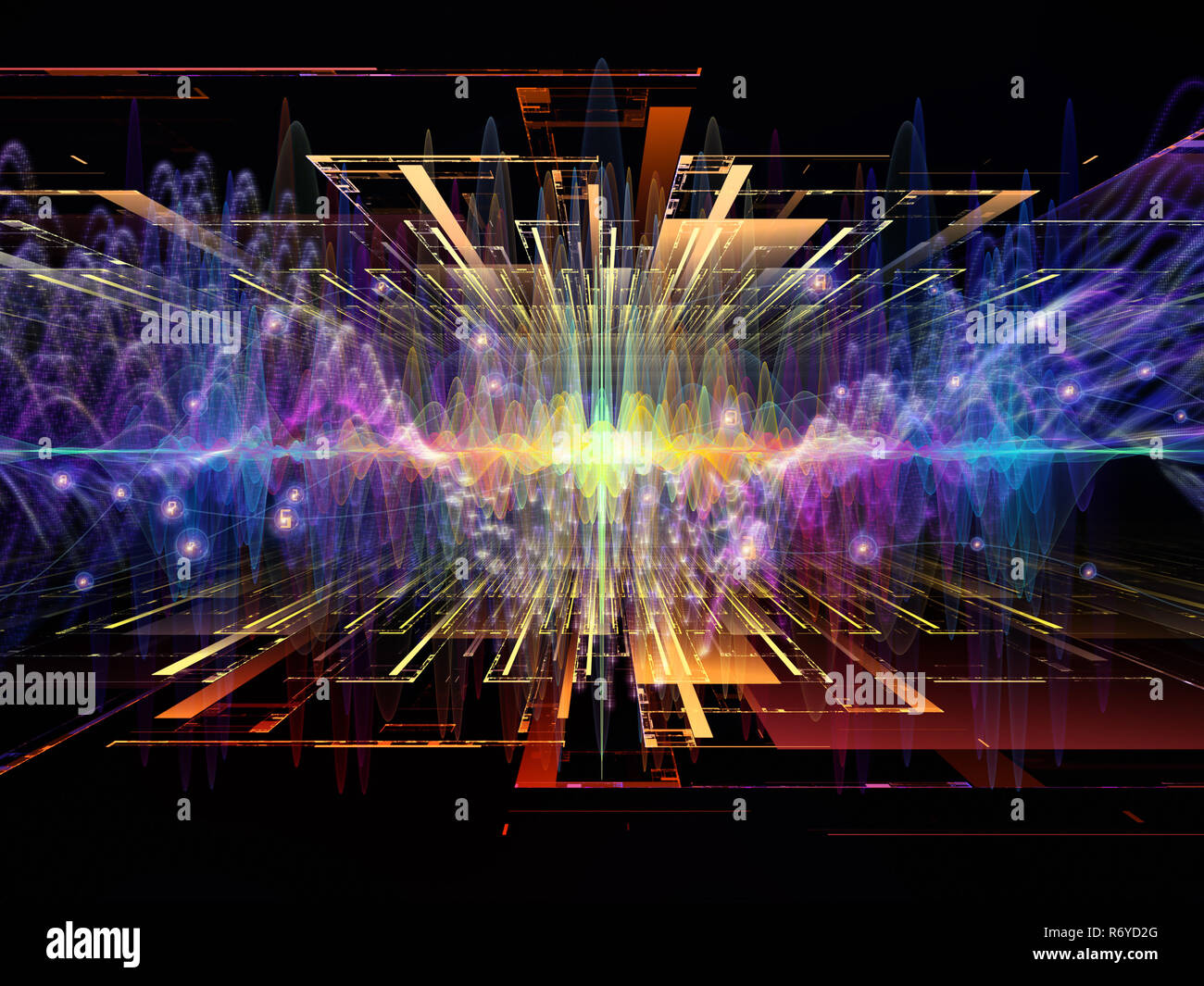 Lights of Oscillation Stock Photo - Alamy
