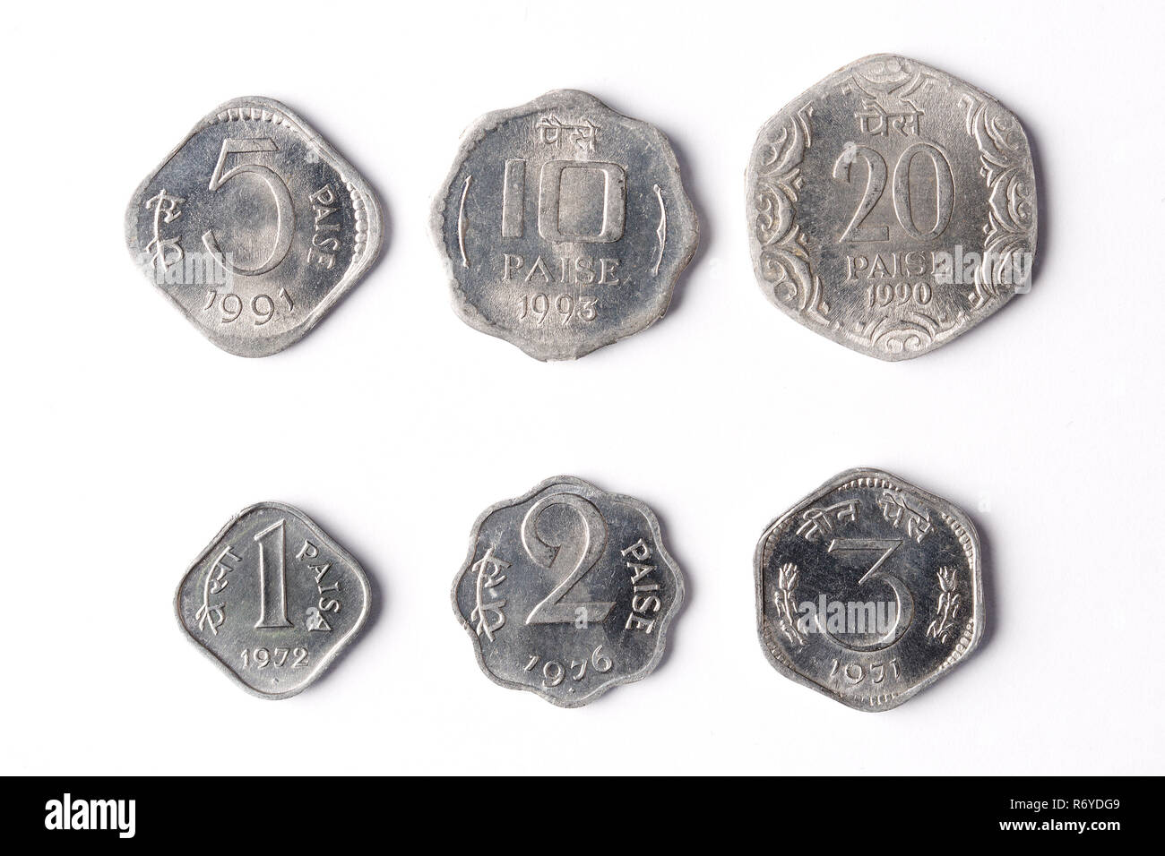 Old Indian coins Stock Photo - Alamy