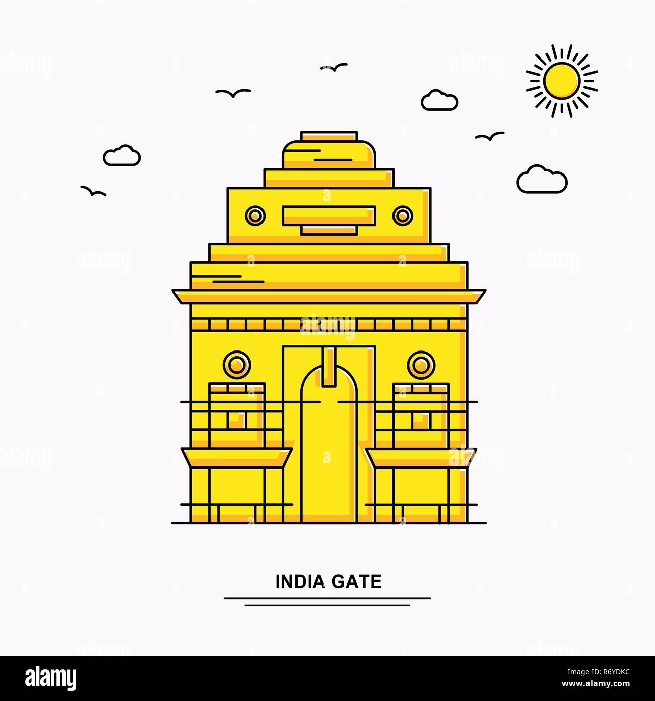Beautiful buildings in india Stock Vector Images - Alamy