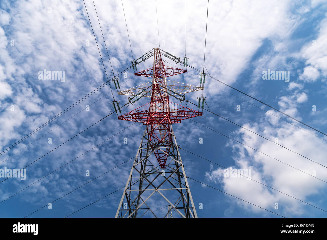 High tension electric pole hi-res stock photography and images - Alamy