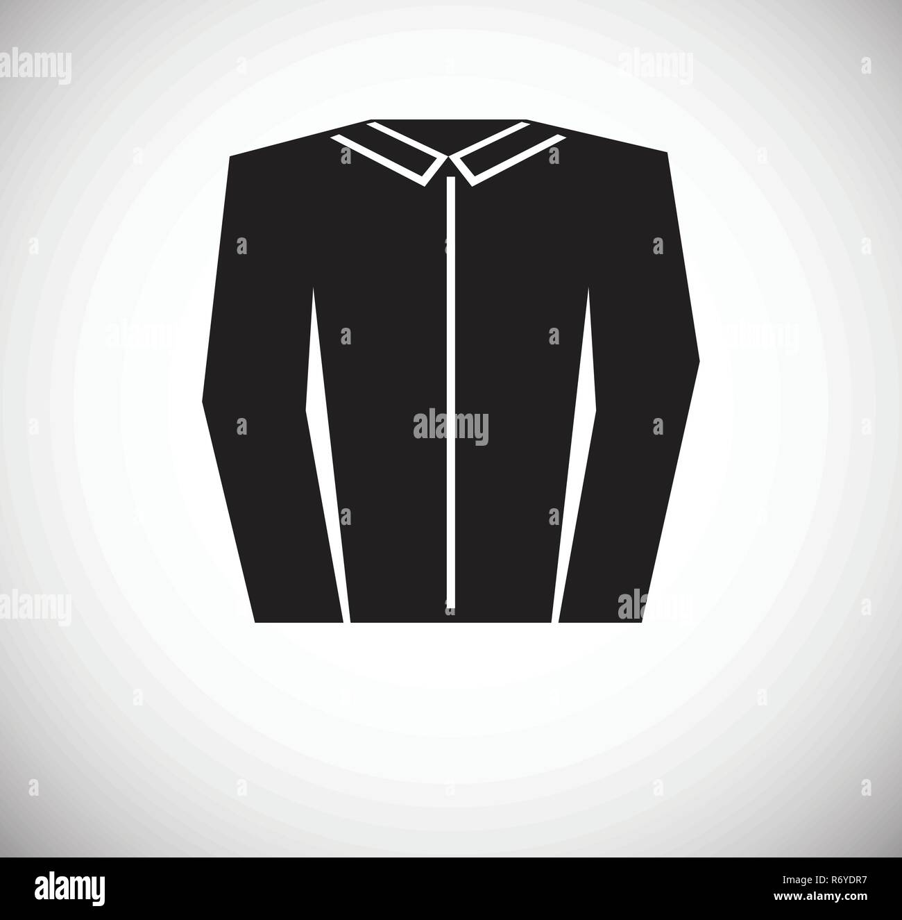 Clean shirt icon on white background for graphic and web design, Modern ...