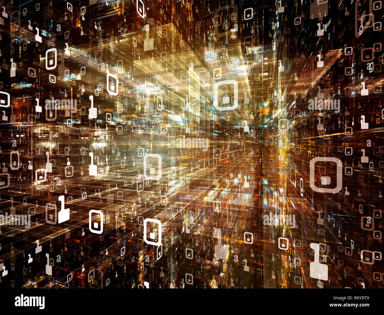 Elements of Digital World Stock Photo - Alamy