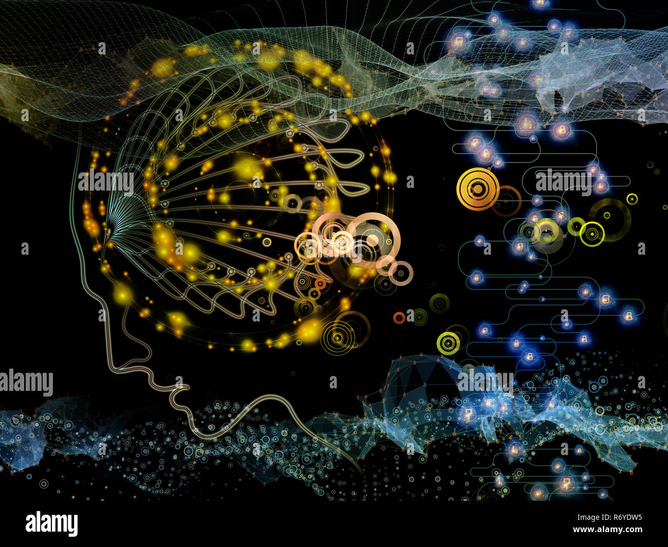 Machine Consciousness Backdrop Stock Photo - Alamy