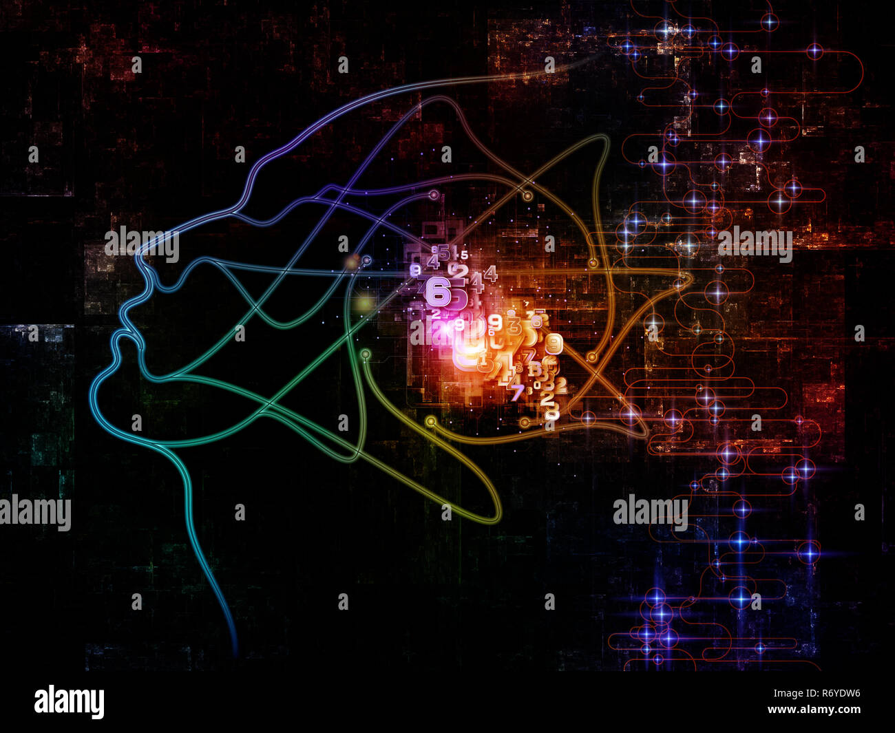 Machine Consciousness Visualization Stock Photo - Alamy