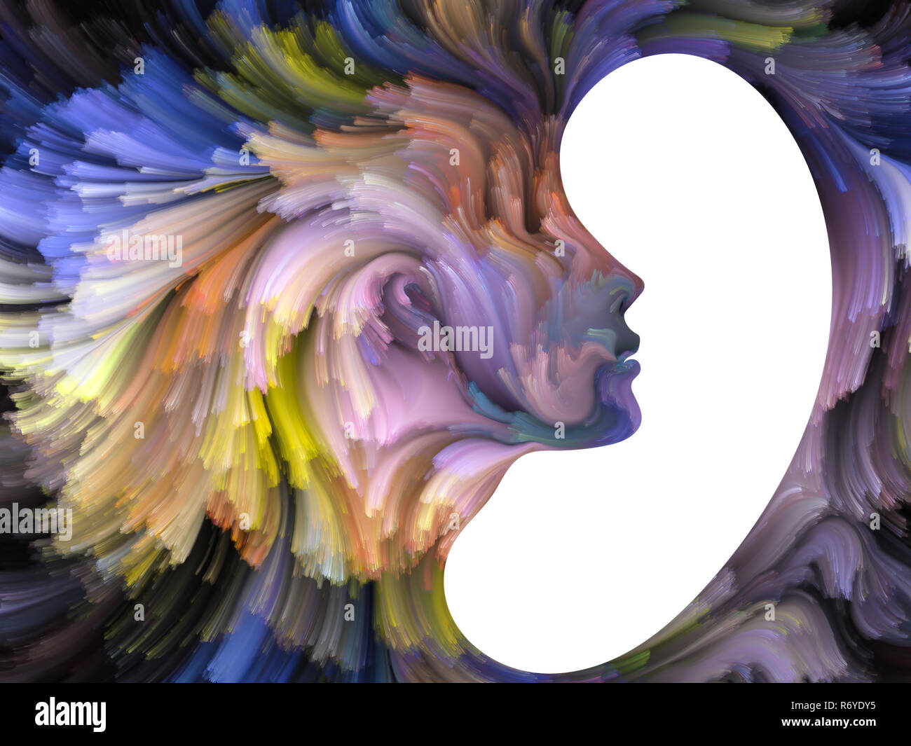 Advance of Paint Stock Photo - Alamy