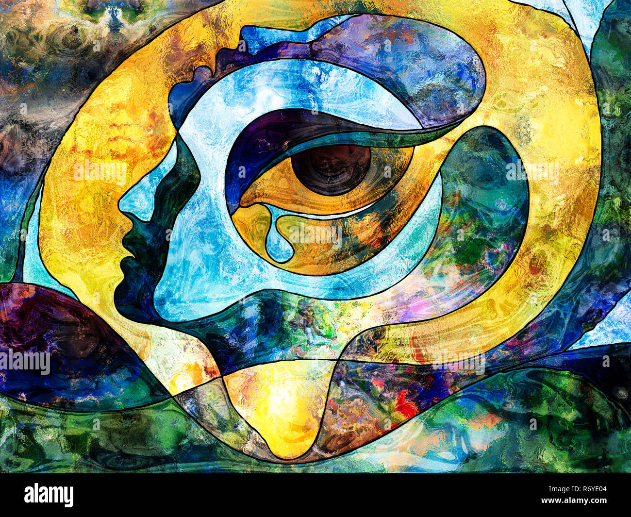 Visualization of Color Division Stock Photo - Alamy