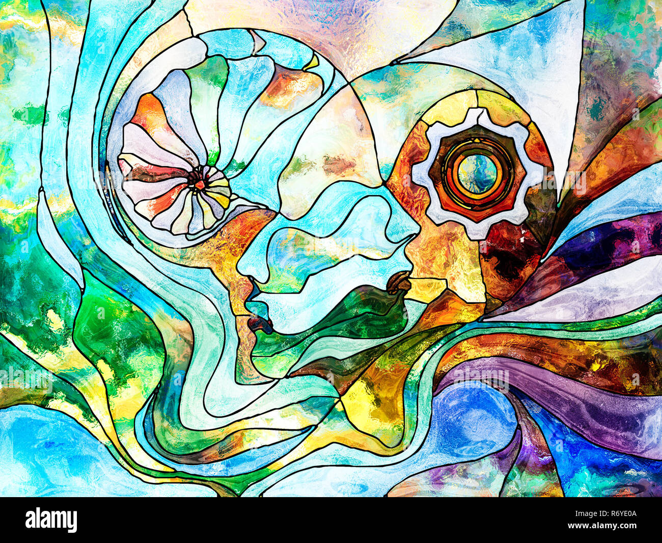 Color division processing hi-res stock photography and images - Alamy