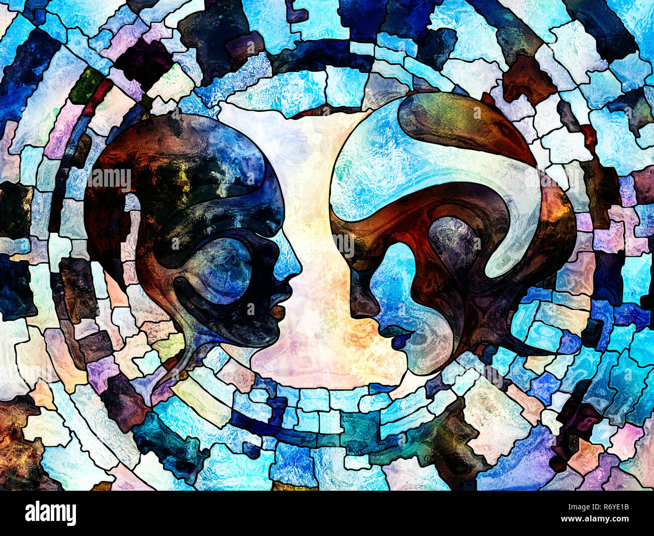 Paths of Shape Division Stock Photo - Alamy