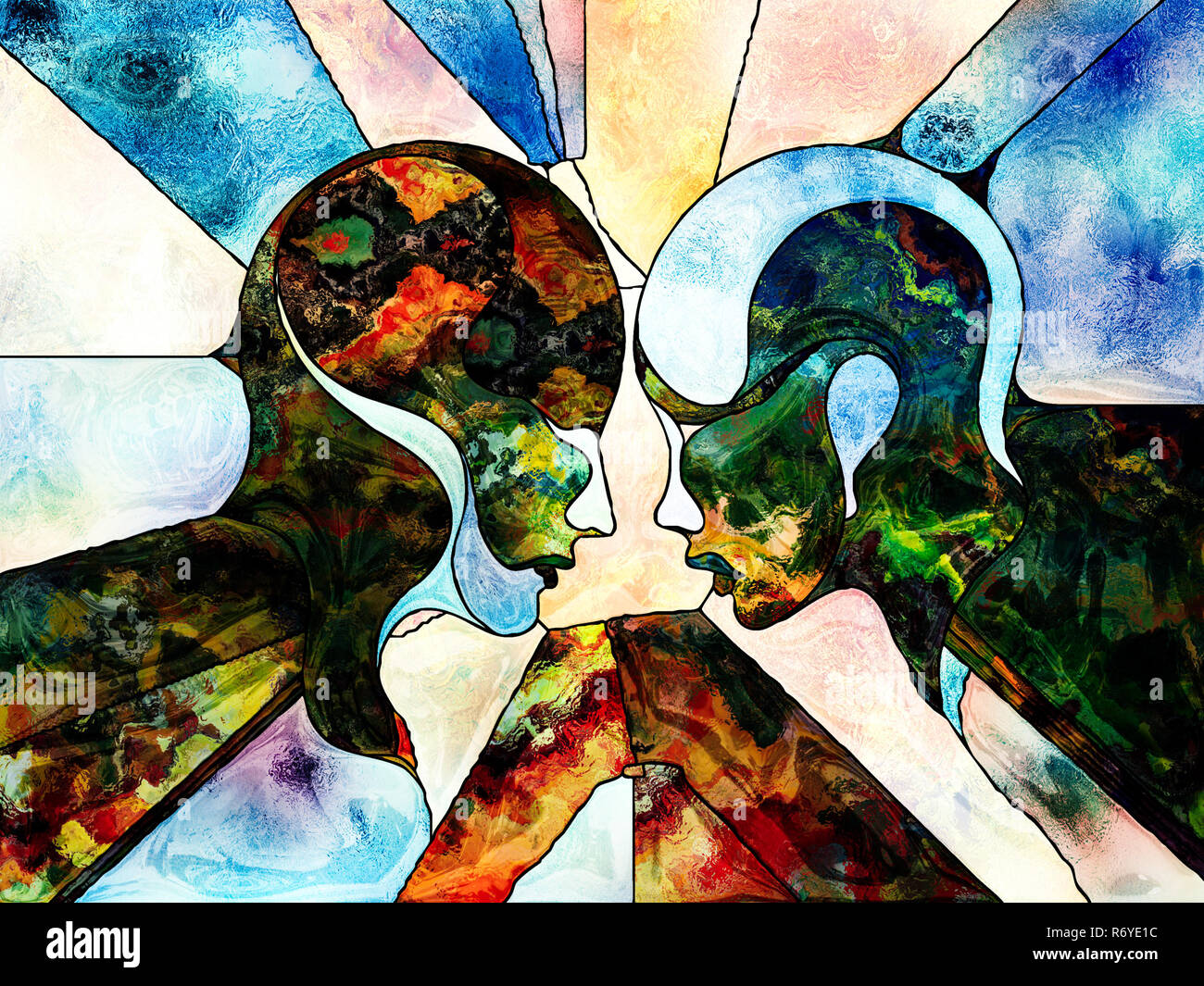 Vibrant Shape Division Stock Photo - Alamy