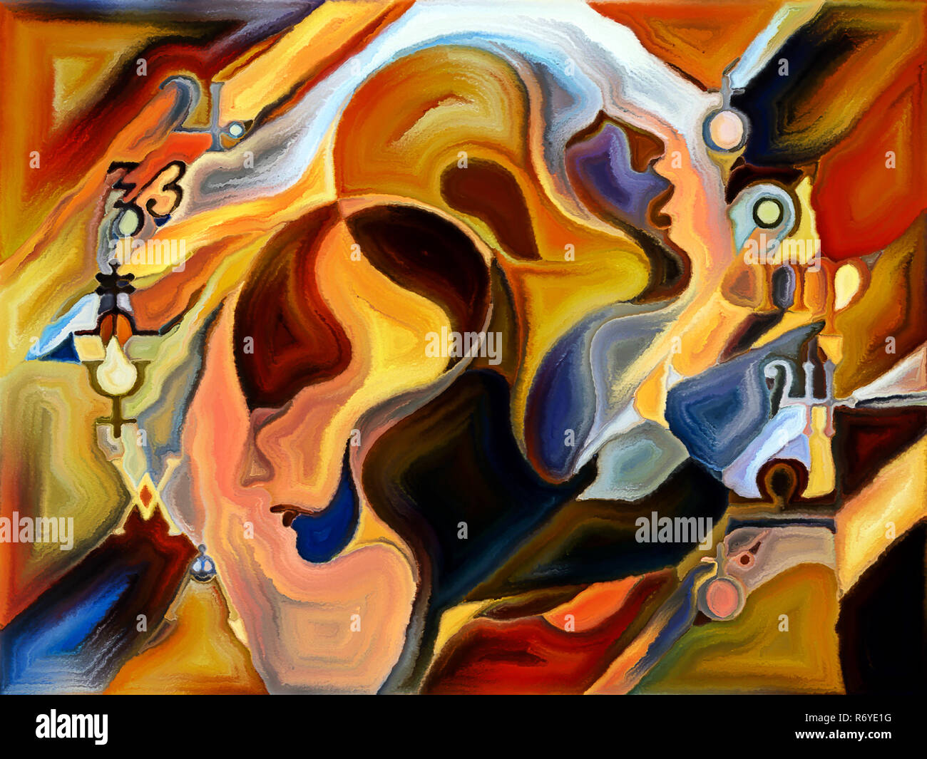 Elements of Shape Division Stock Photo - Alamy