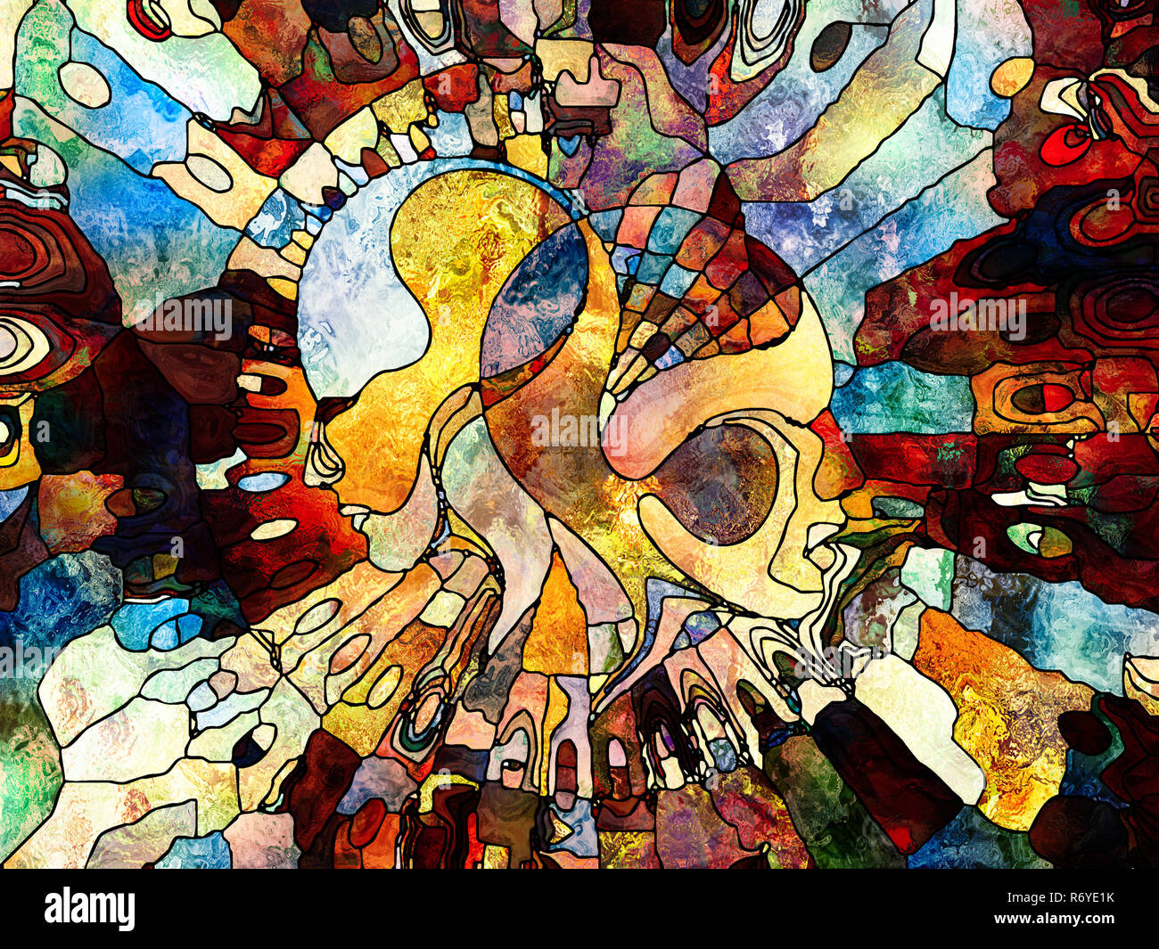 Metaphorical Shape Division Stock Photo - Alamy