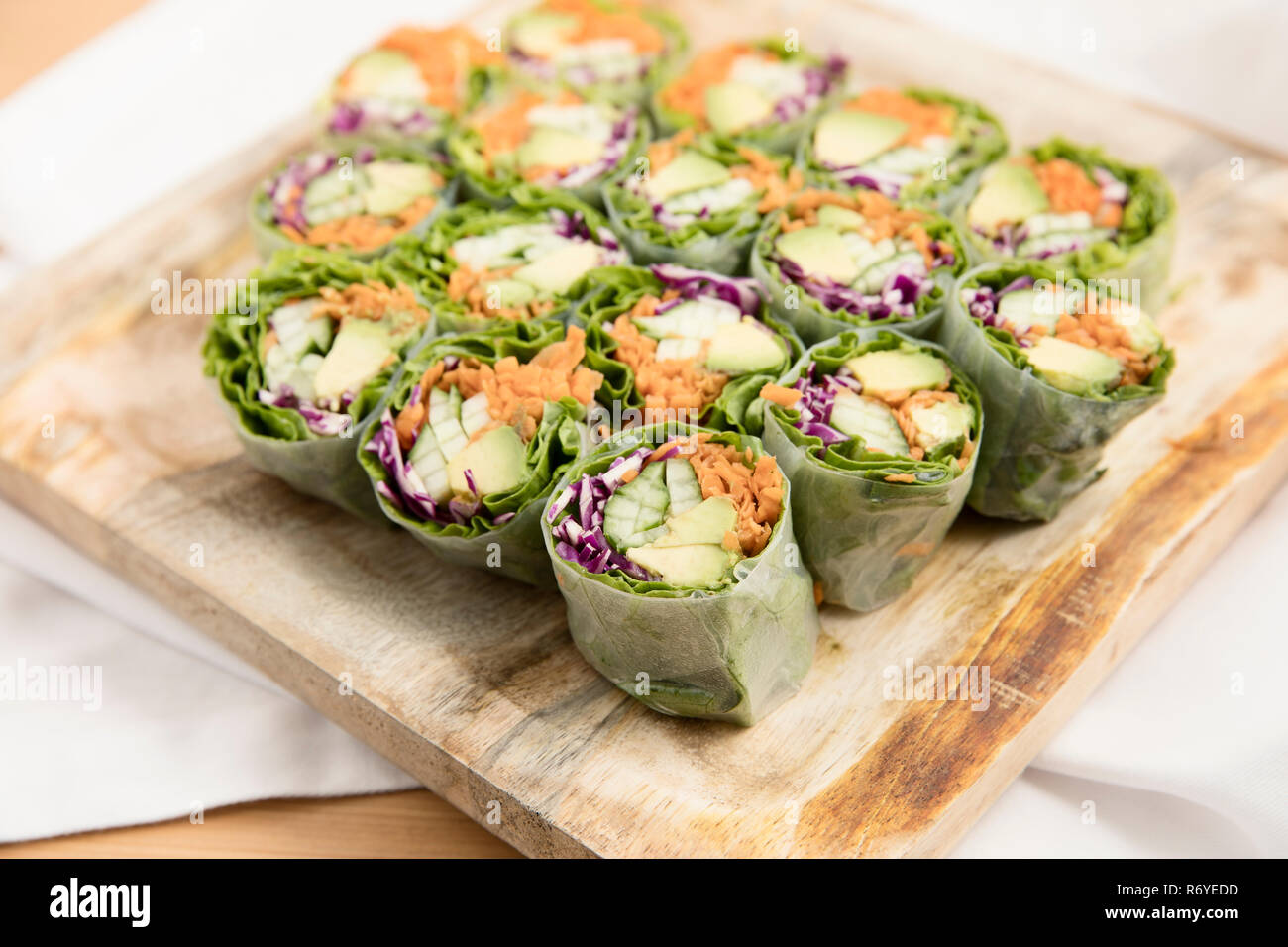 Spring Roll Plate Stock Photo - Alamy