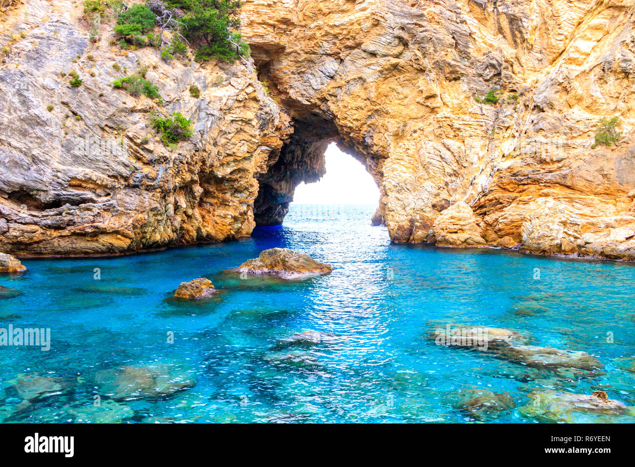 Secret Sea Bay In Antalya Turkey Stock Photo - Alamy