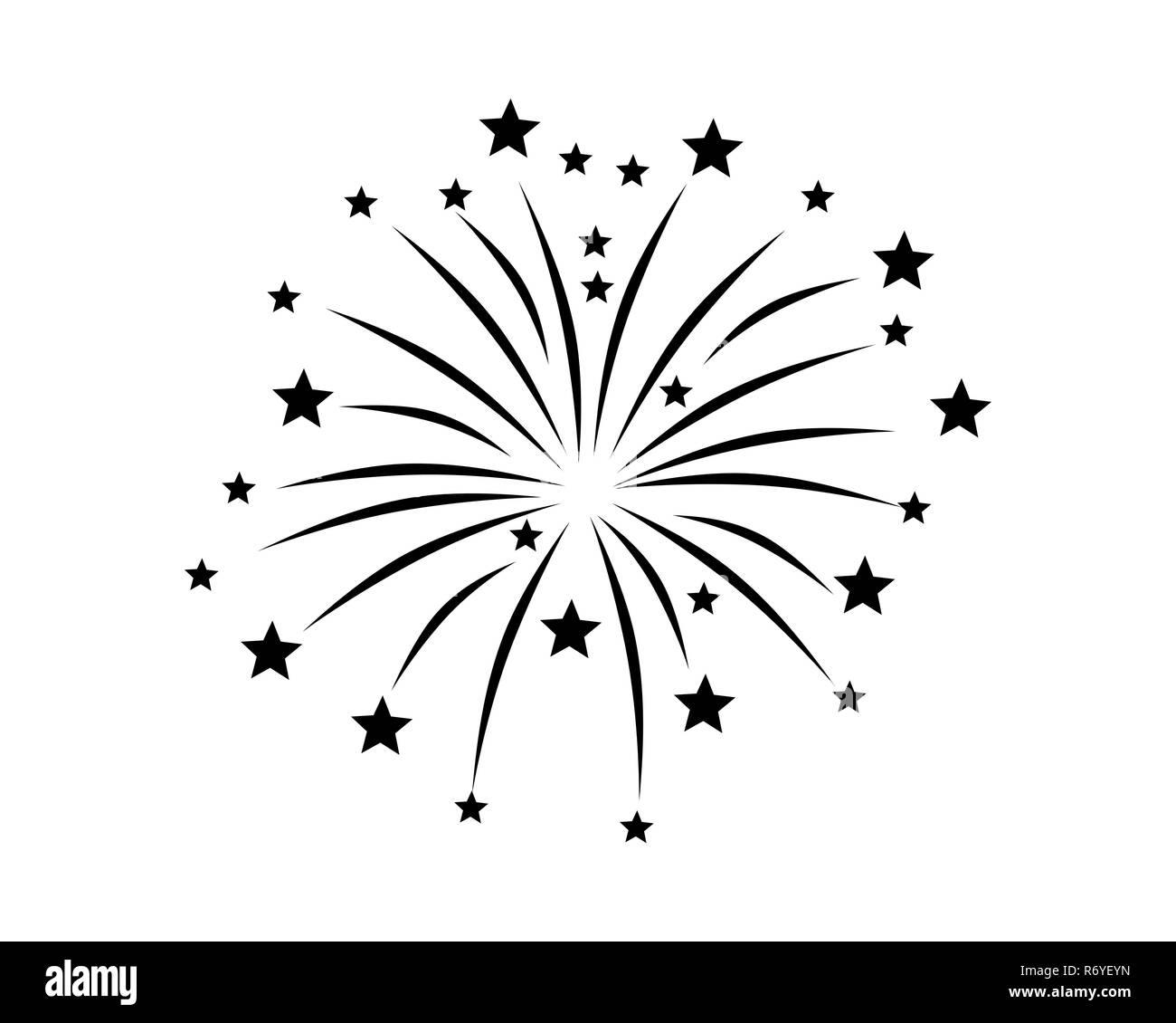 fireworks on white Stock Photo - Alamy
