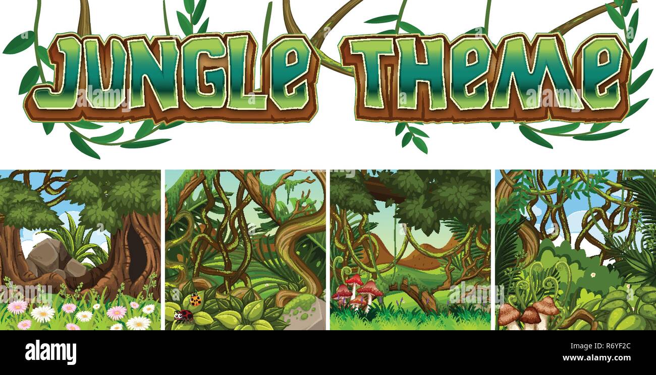 Jungle theme hi-res stock photography and images - Alamy