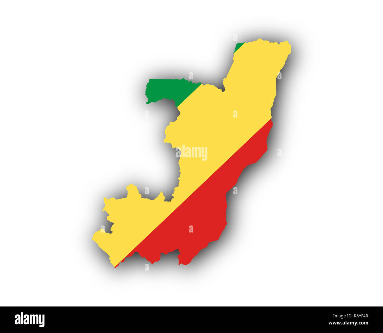 map and flag of congo Stock Photo - Alamy