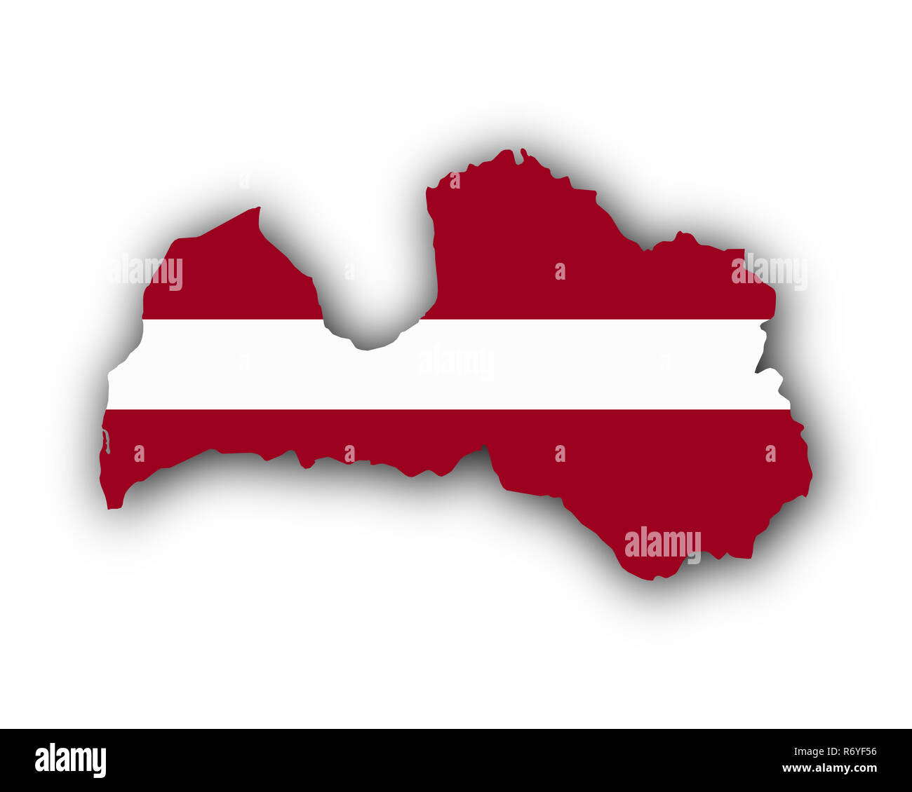 Latvia map flag hi-res stock photography and images - Alamy