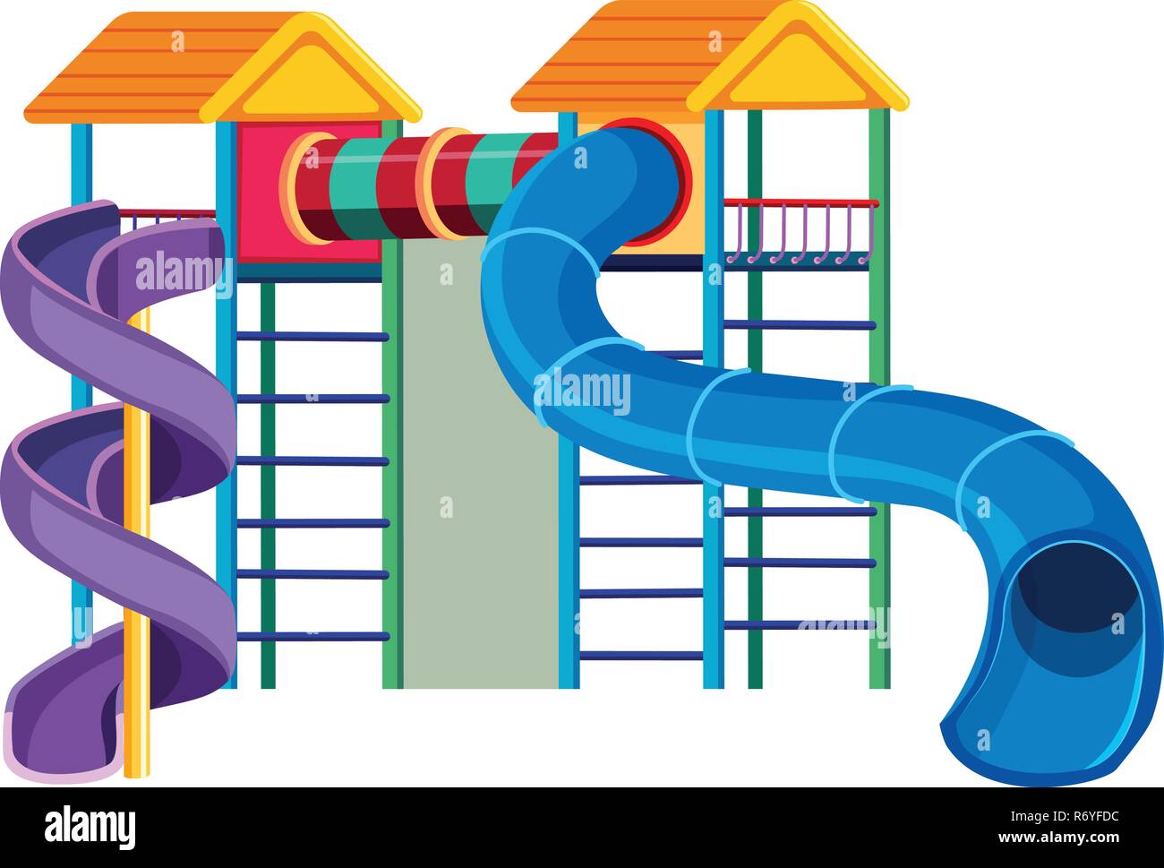 Isolated outdoor slide set illustration Stock Vector Image & Art - Alamy
