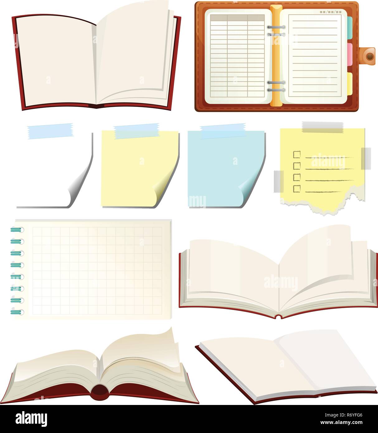 Set of blank book illustration Stock Vector Image & Art - Alamy