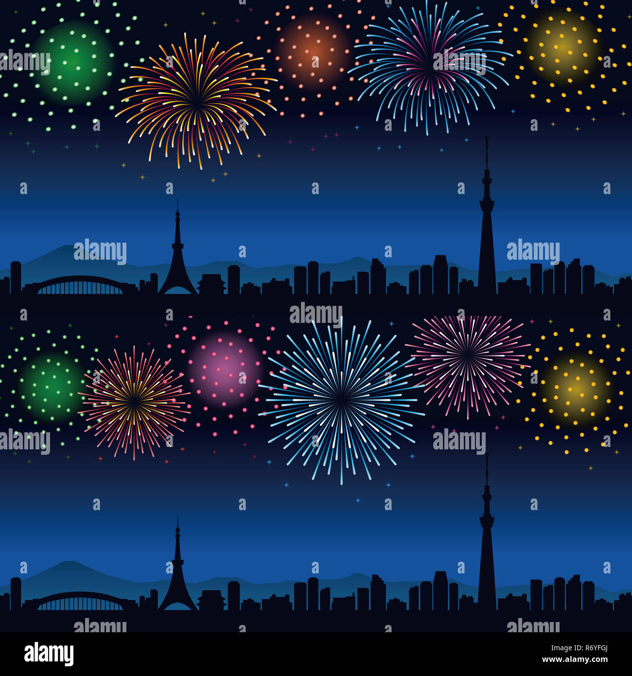 Tokyo fireworks sky tree hi-res stock photography and images - Alamy