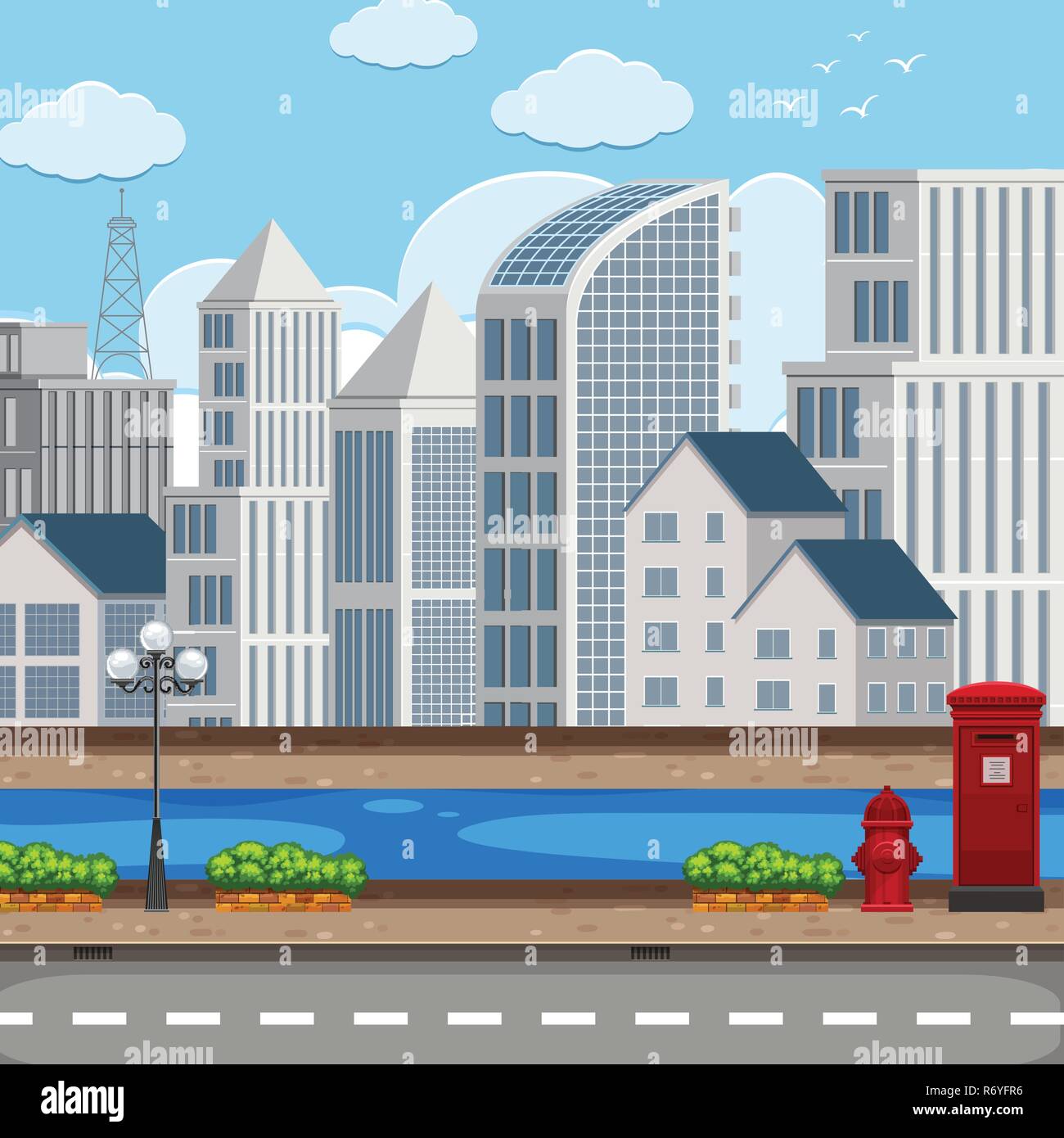 New york state landscape Stock Vector Images - Alamy