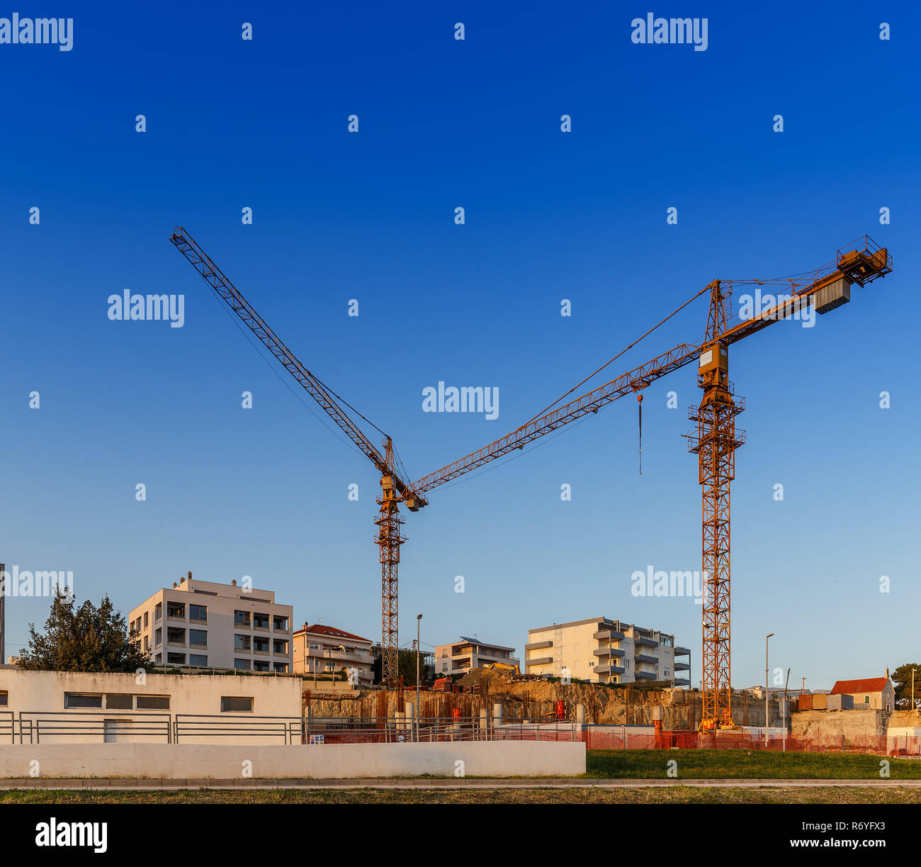 Construction work site Stock Photo - Alamy