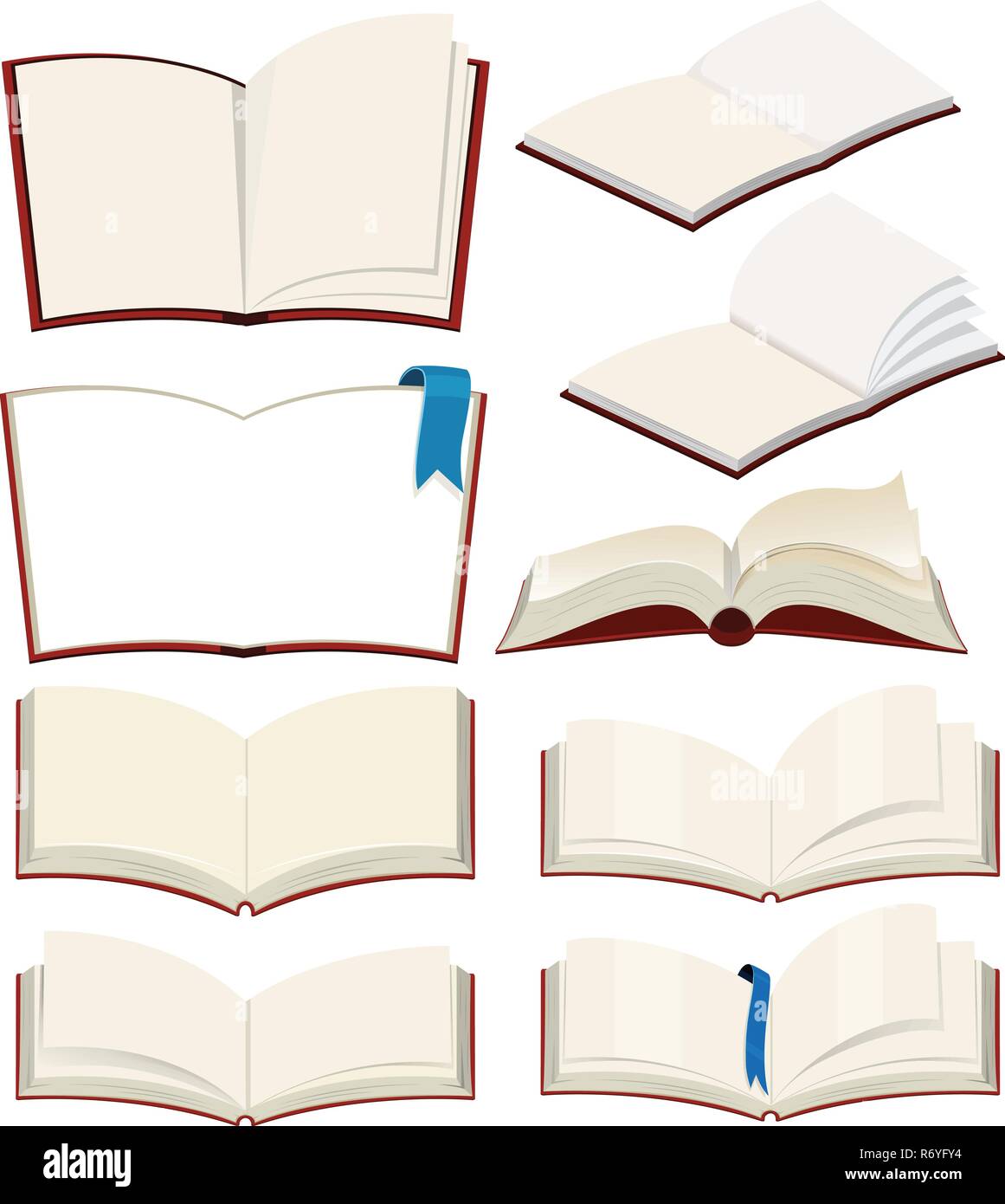 Set of blank book illustration Stock Vector Image & Art - Alamy