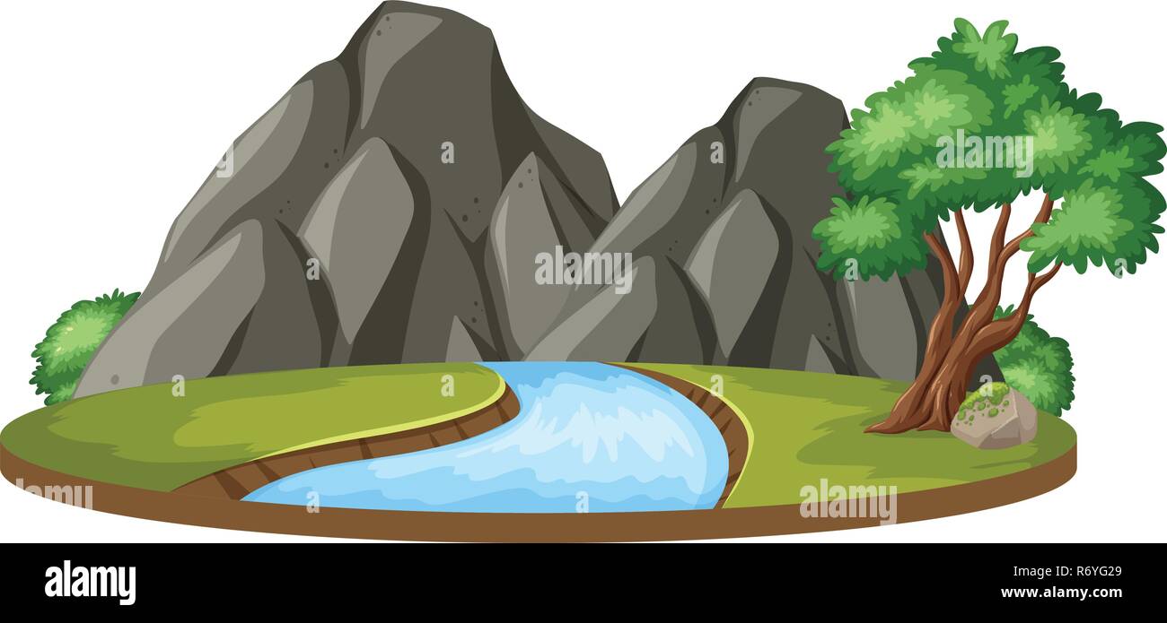 Isolated nature on white background illustration Stock Vector Image ...