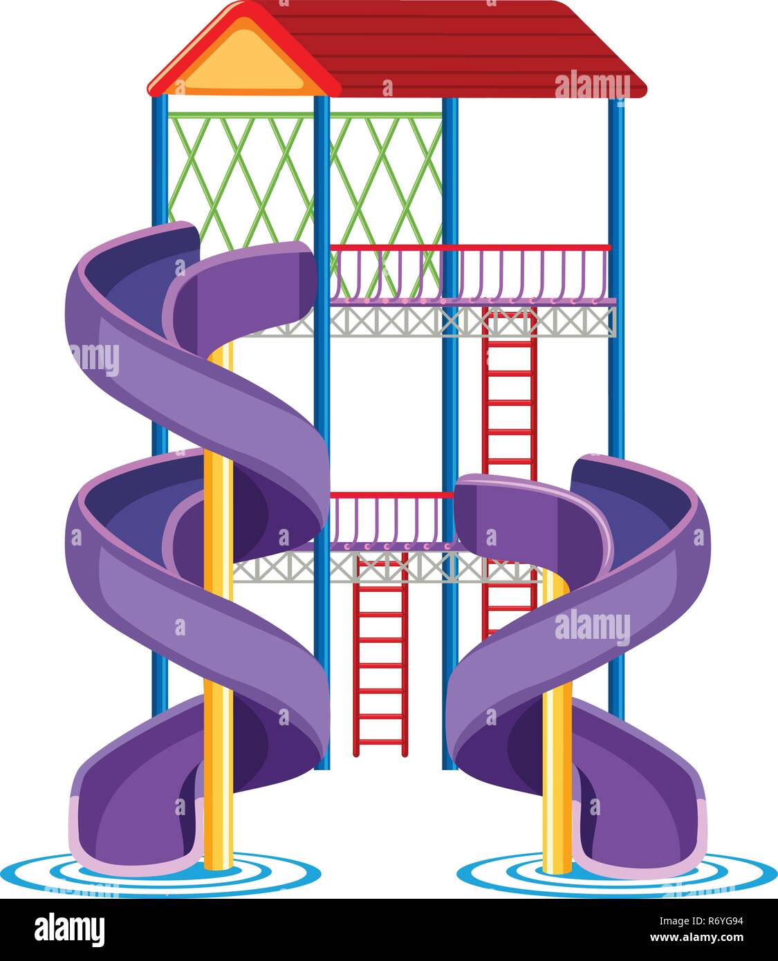 Water park fun pool Stock Vector Images - Alamy