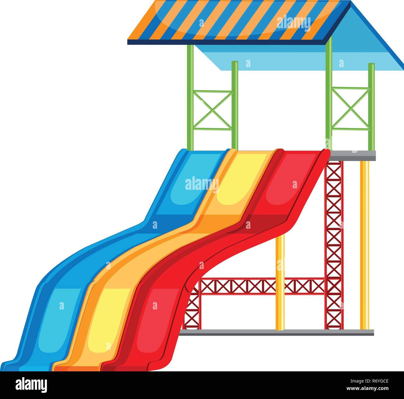 A water park element illustration Stock Vector Image & Art - Alamy