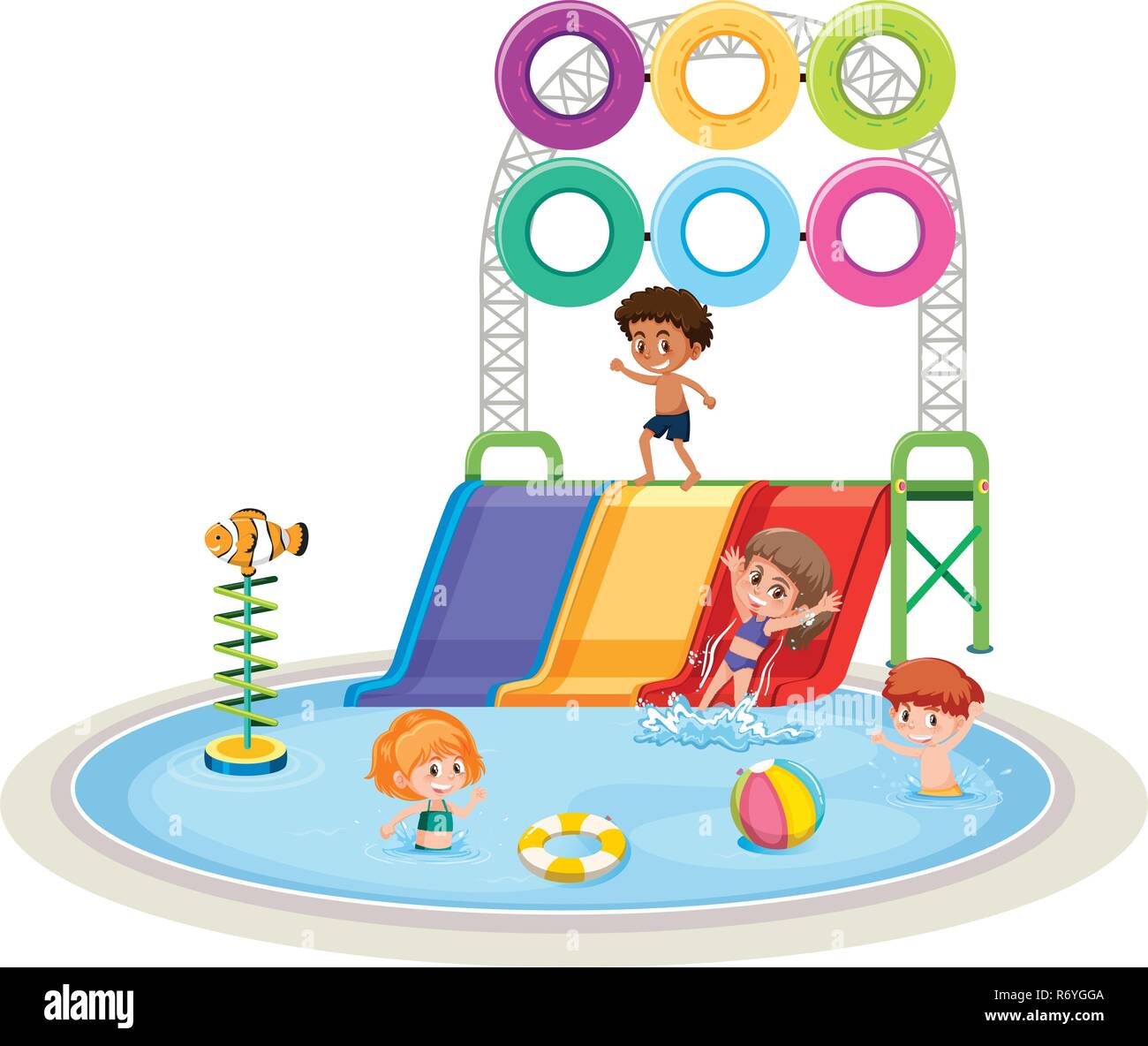 Splash Park Clipart
