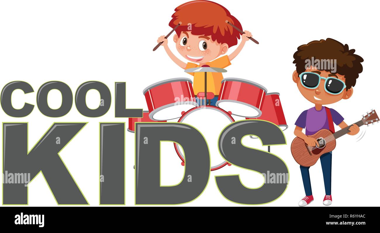 The cool kids Stock Vector Images - Alamy