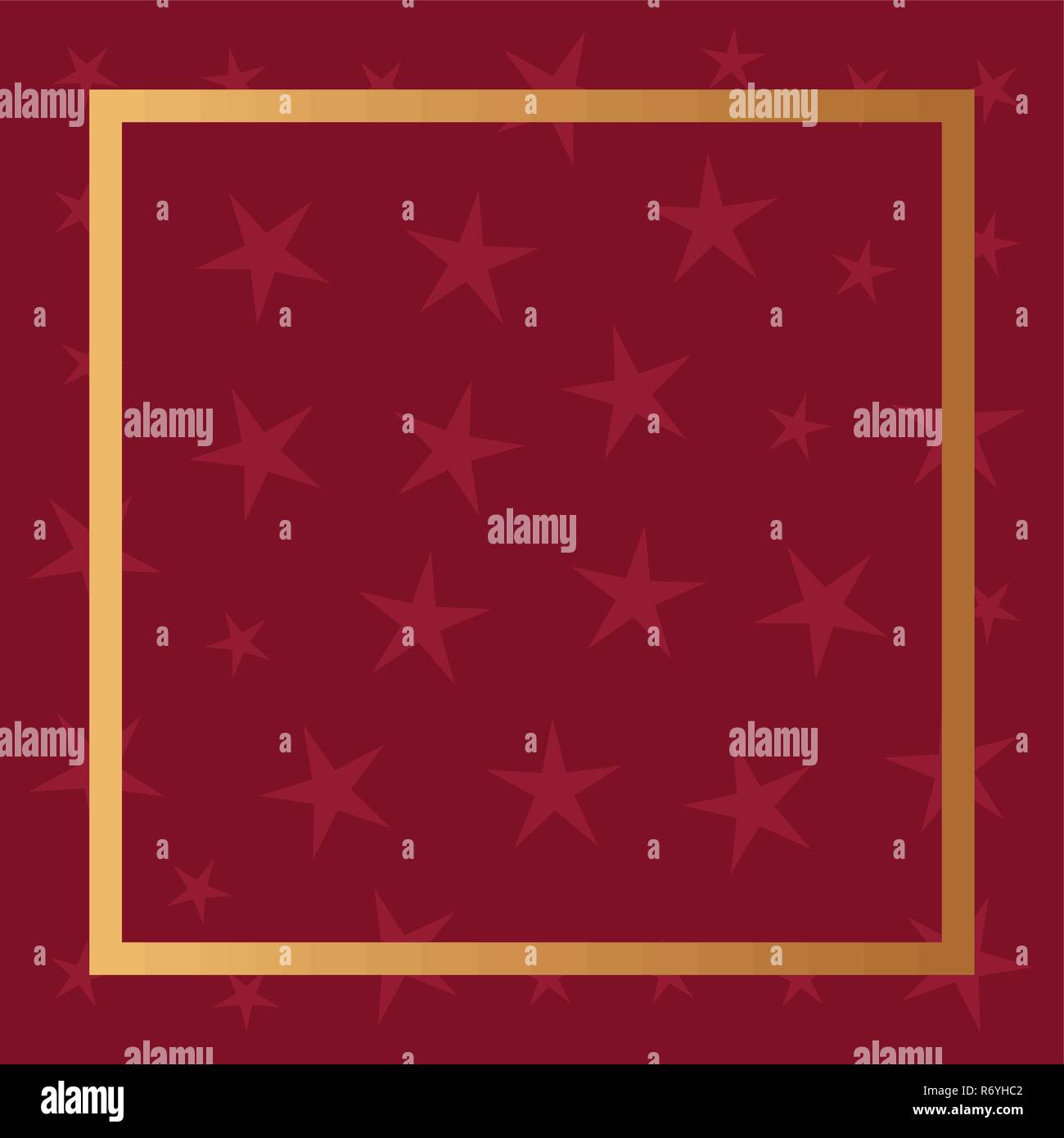 red stars frame template background vector illustration Stock Vector ...