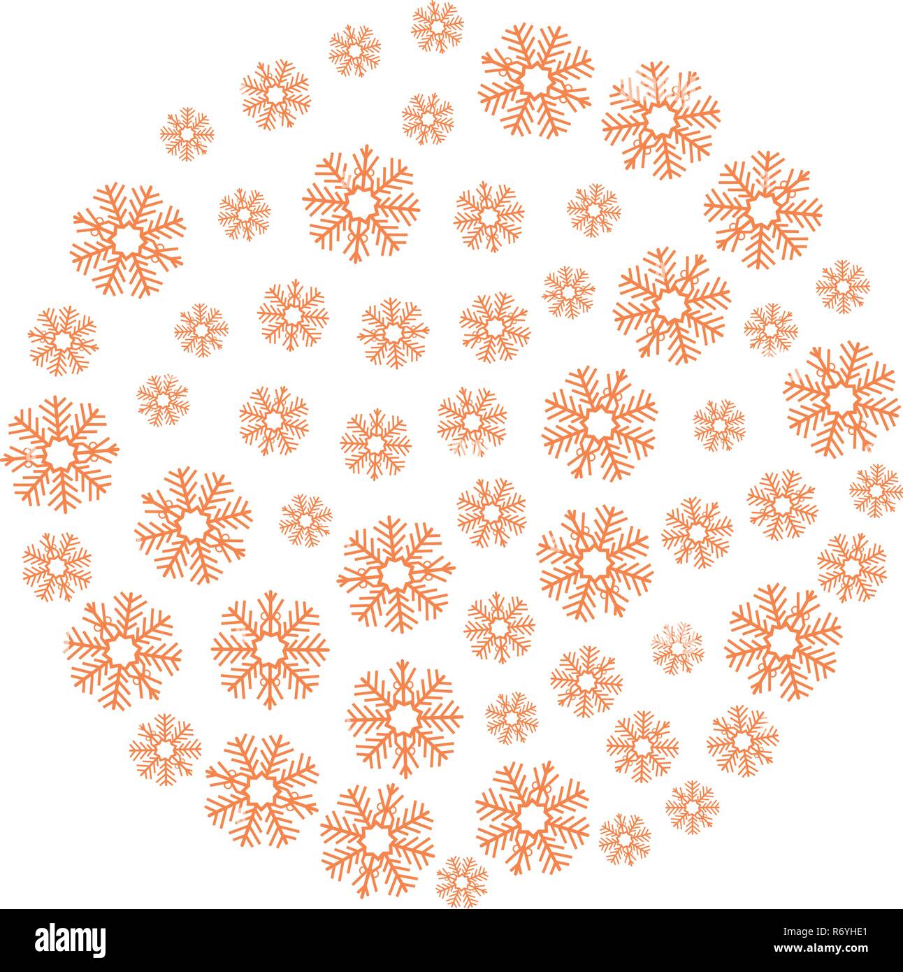 ball snowflake christmas decoration white background vector ...